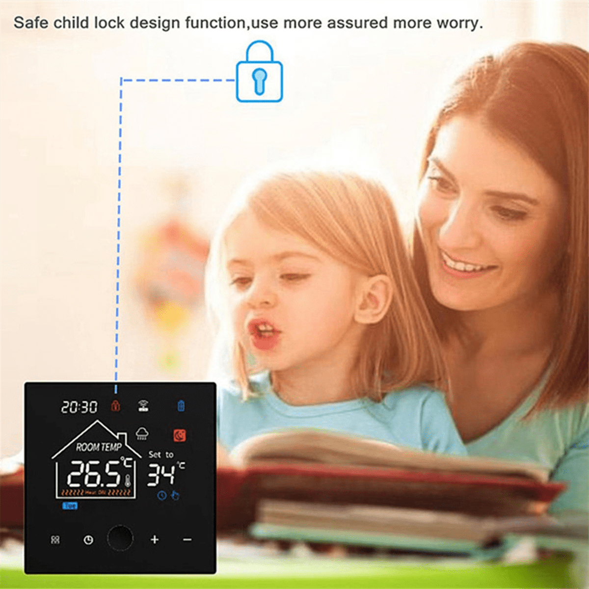 Tuya Smart Home Wifi Temperature Remote Controller Wireless Gas Wall ...