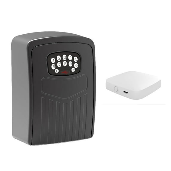 Tuya Smart Key Lock Box Wall Mounted Aluminum Alloy Key Safe Box ...