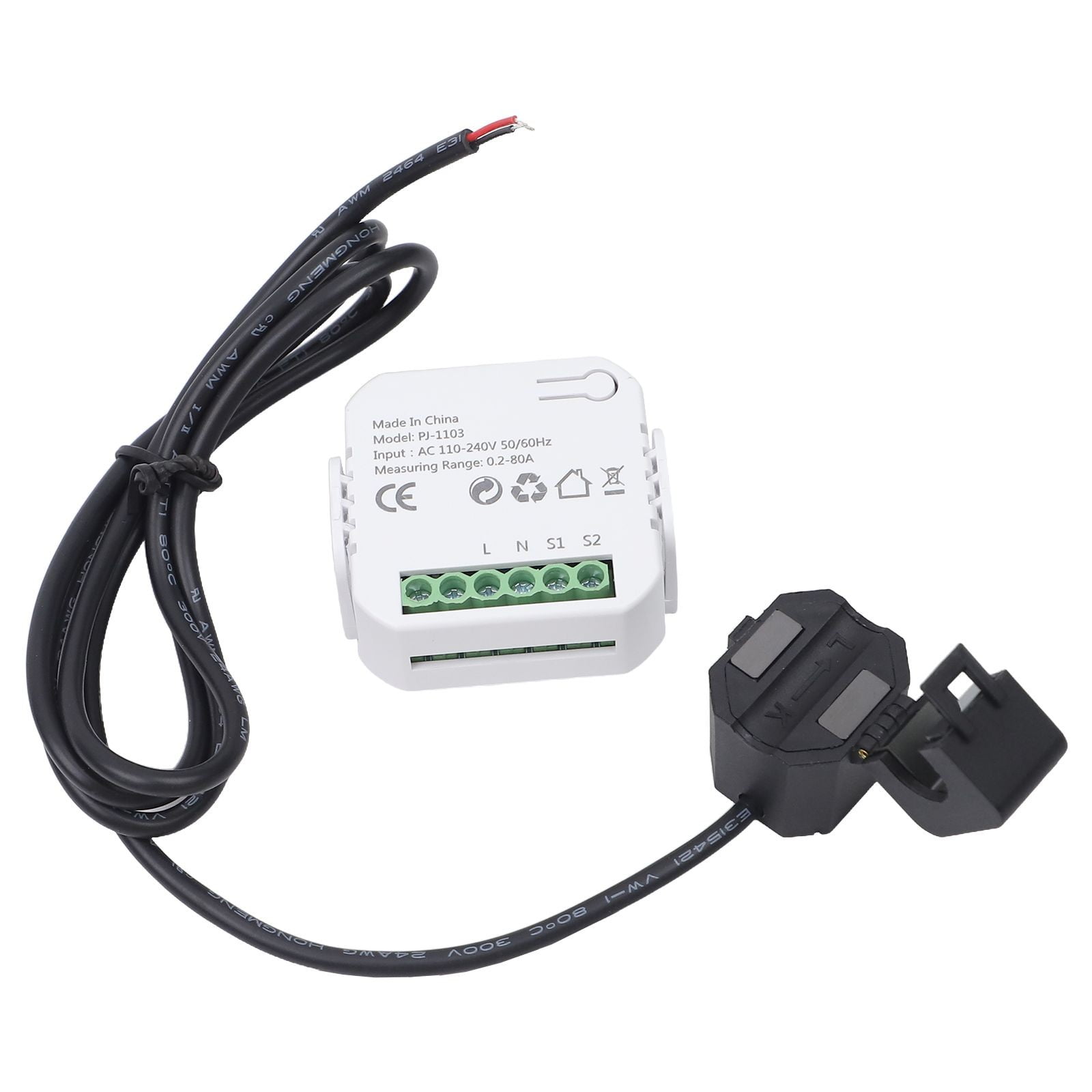 Tuya Smart Life WiFi Energy Meter 80A with Clamp for CT - Real-Time ...