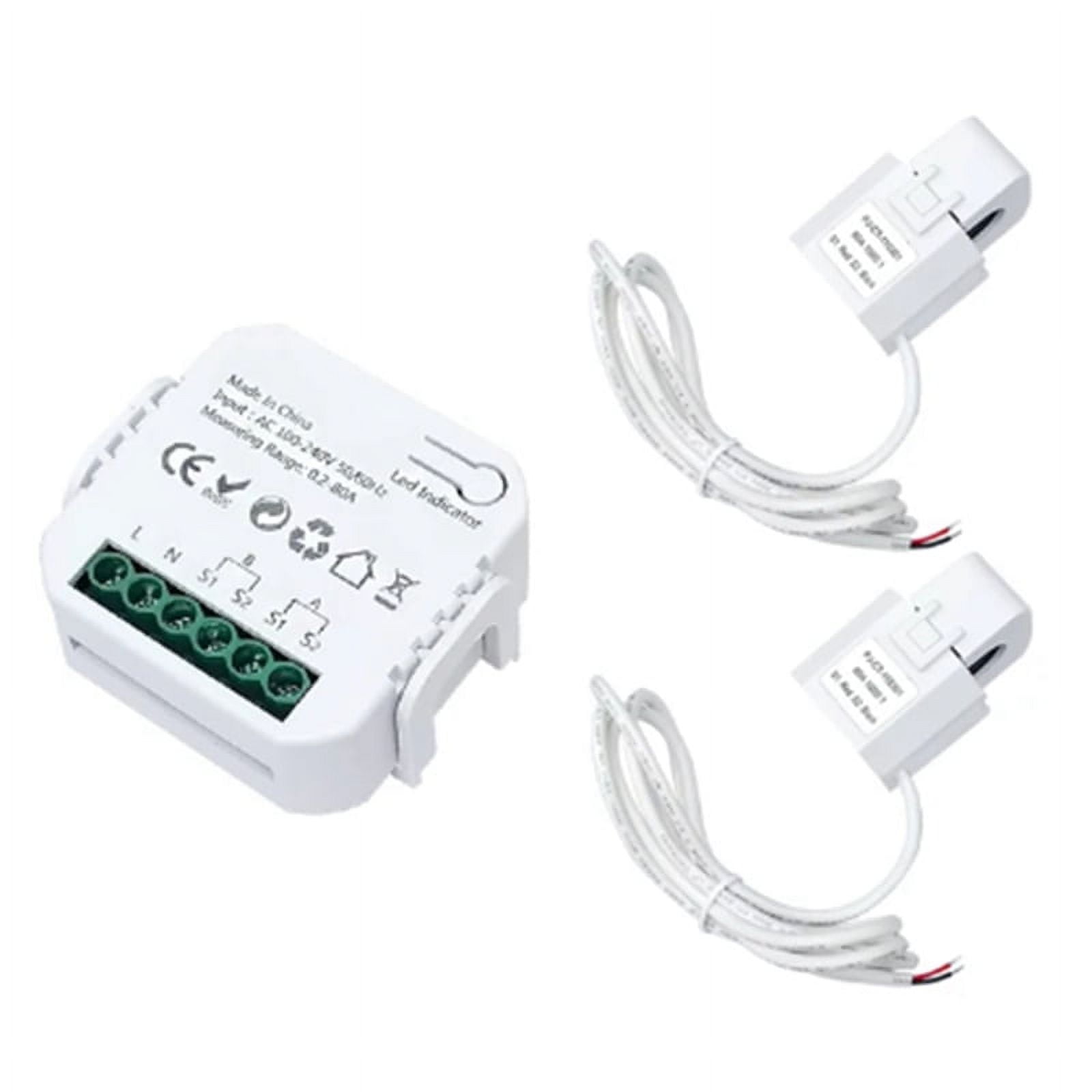 Tuya Smart Life ZigBee Energy Meter Bidirectional 2 Channel with Clamp ...