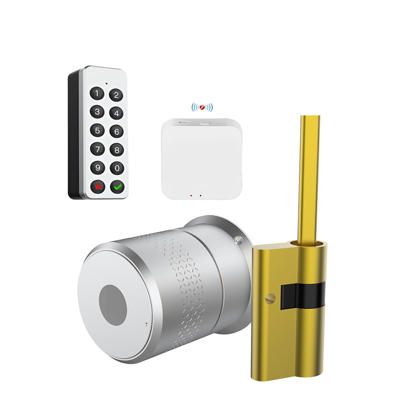 Tuya Smart Lock TTlock Fingerprint Cylinder For Door 50-100mm Thickess ...