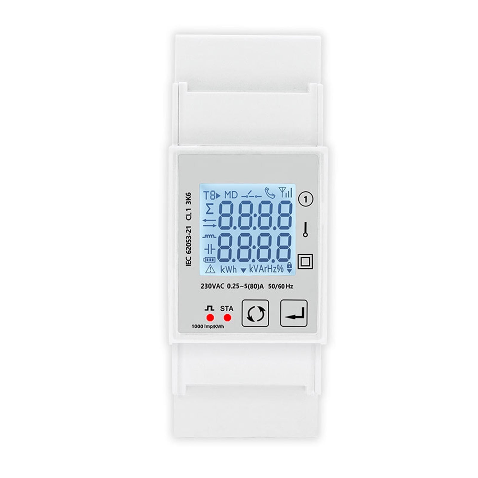 Tuya Smart Power Consumption Switch Energy Monitoring Meter 230V 80A ...