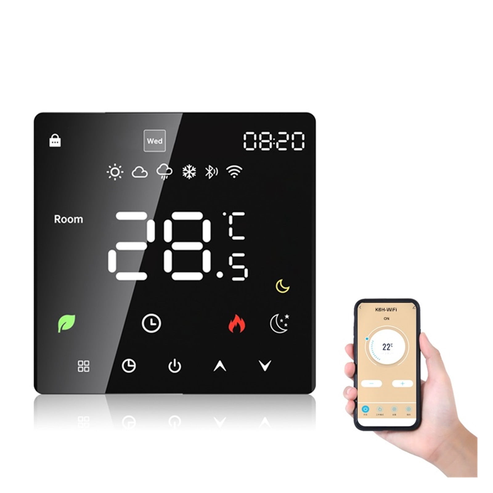 Tuya Smart Thermostat Electric Floor Heating TRV Water Gas Boiler Temperature Voice Remote ...