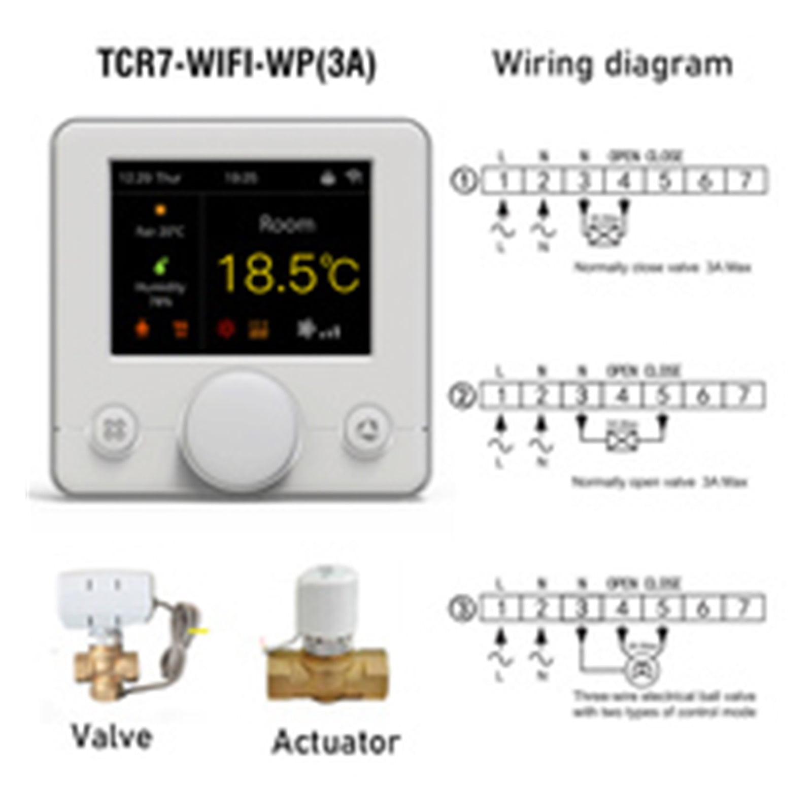 Tuya Smart Thermostat Wifi Temperature Controller For Water/Gas Boiler ...
