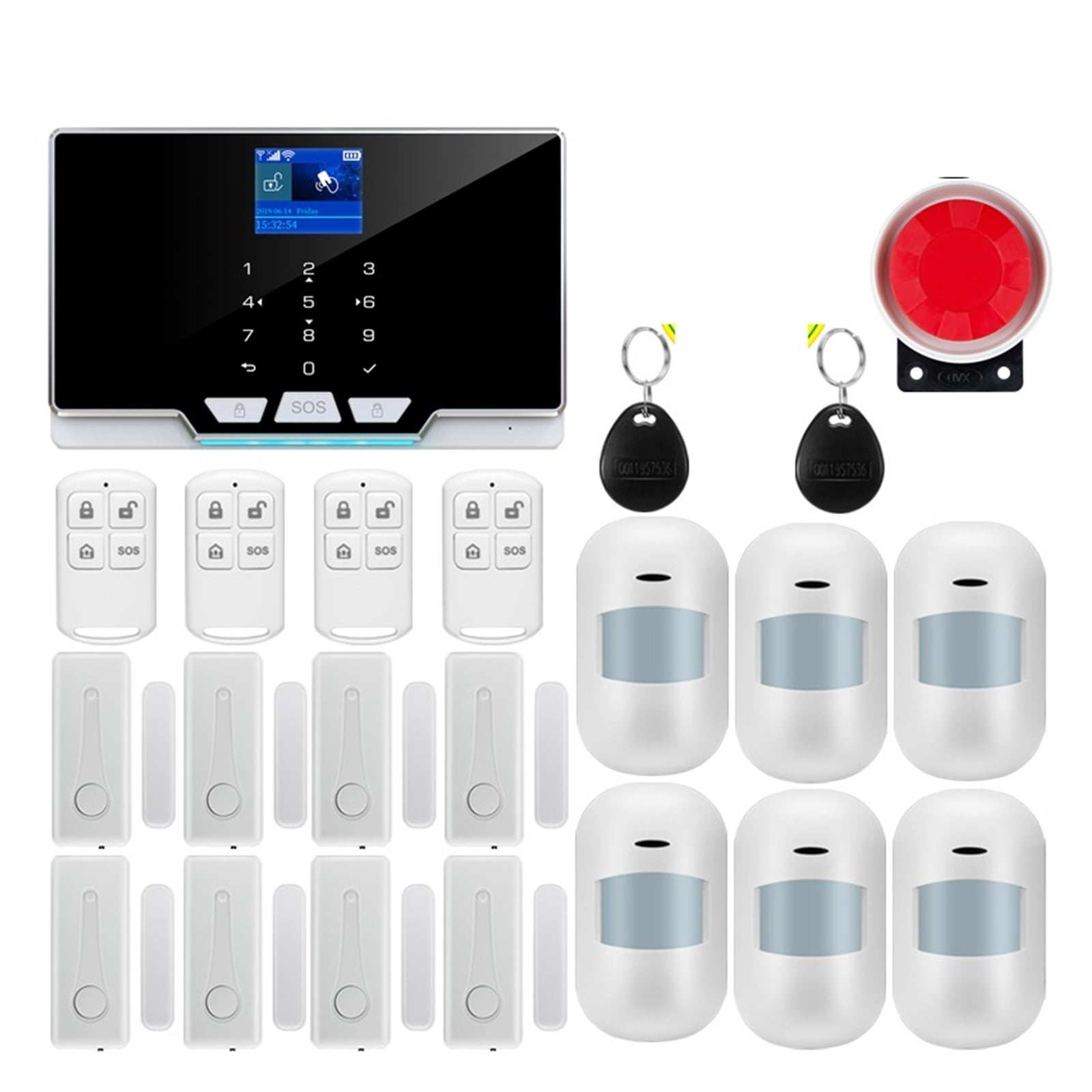 Tuya Smart WIFI GSM Security Alarm System Motion Detector Smoke Door ...