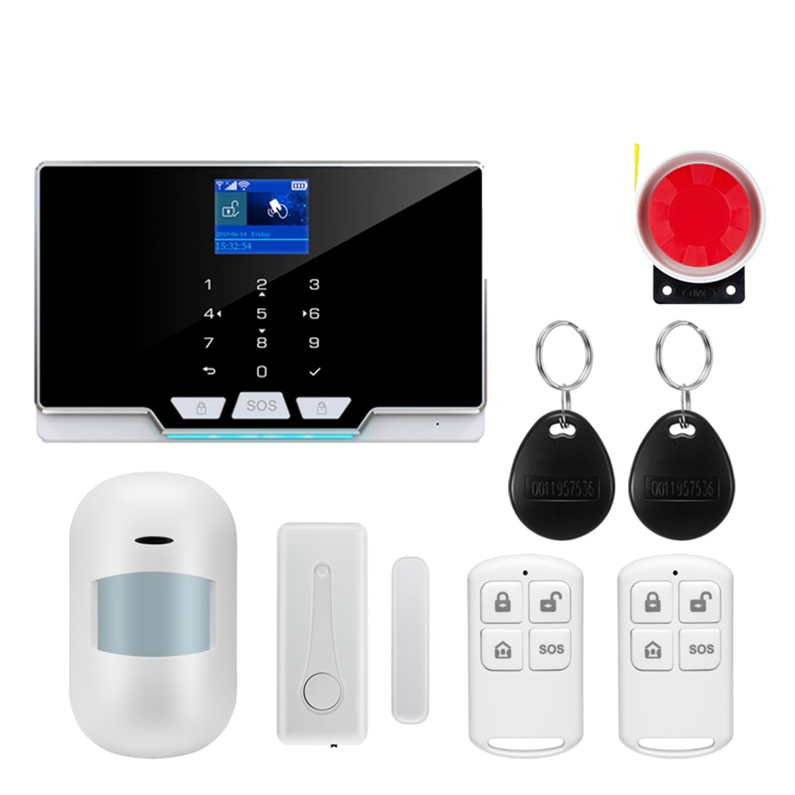 Tuya Smart WIFI GSM Security Alarm System Motion Detector Smoke Door ...