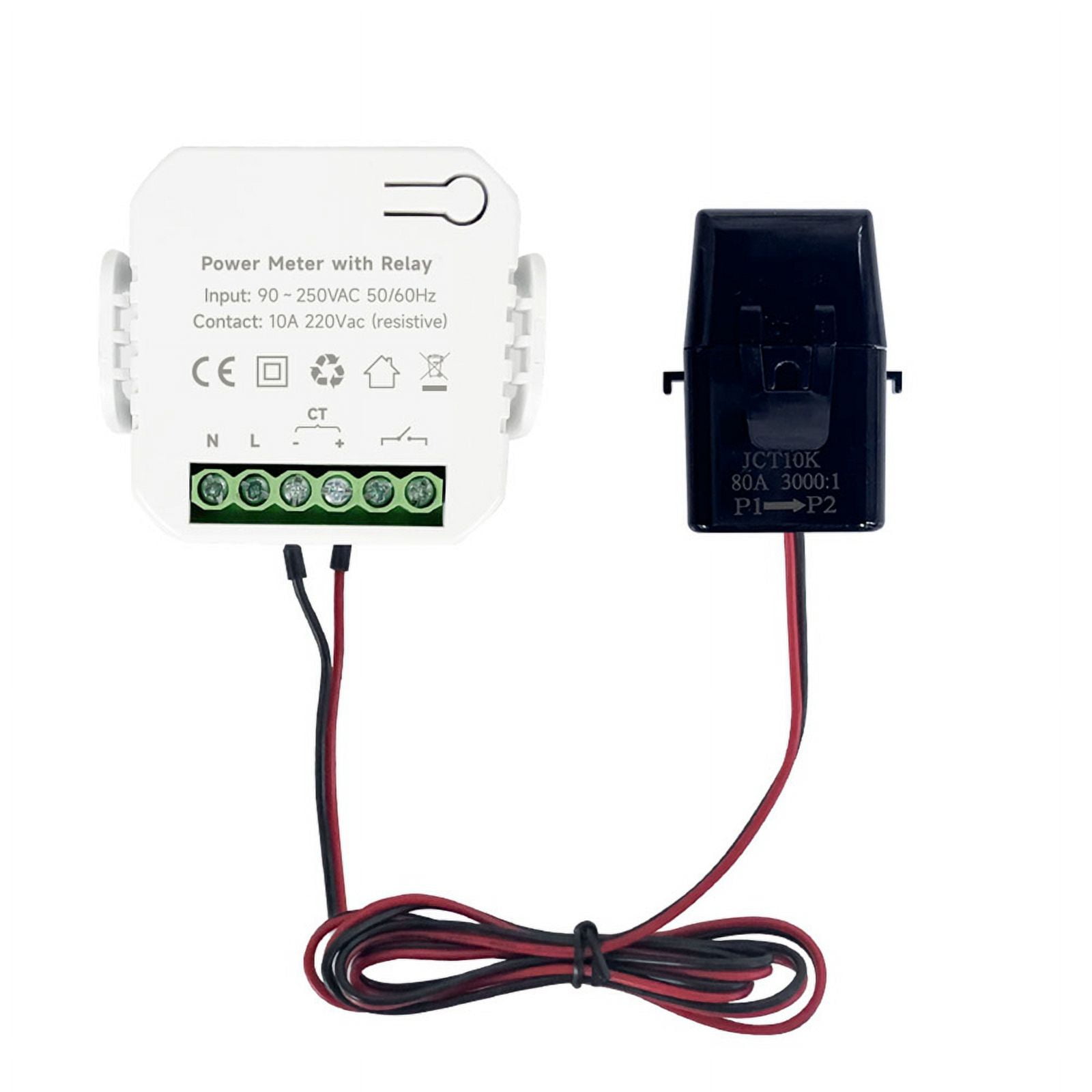Tuya Smart WiFi Energy Meter with Open Circuit &Current Transformer ...