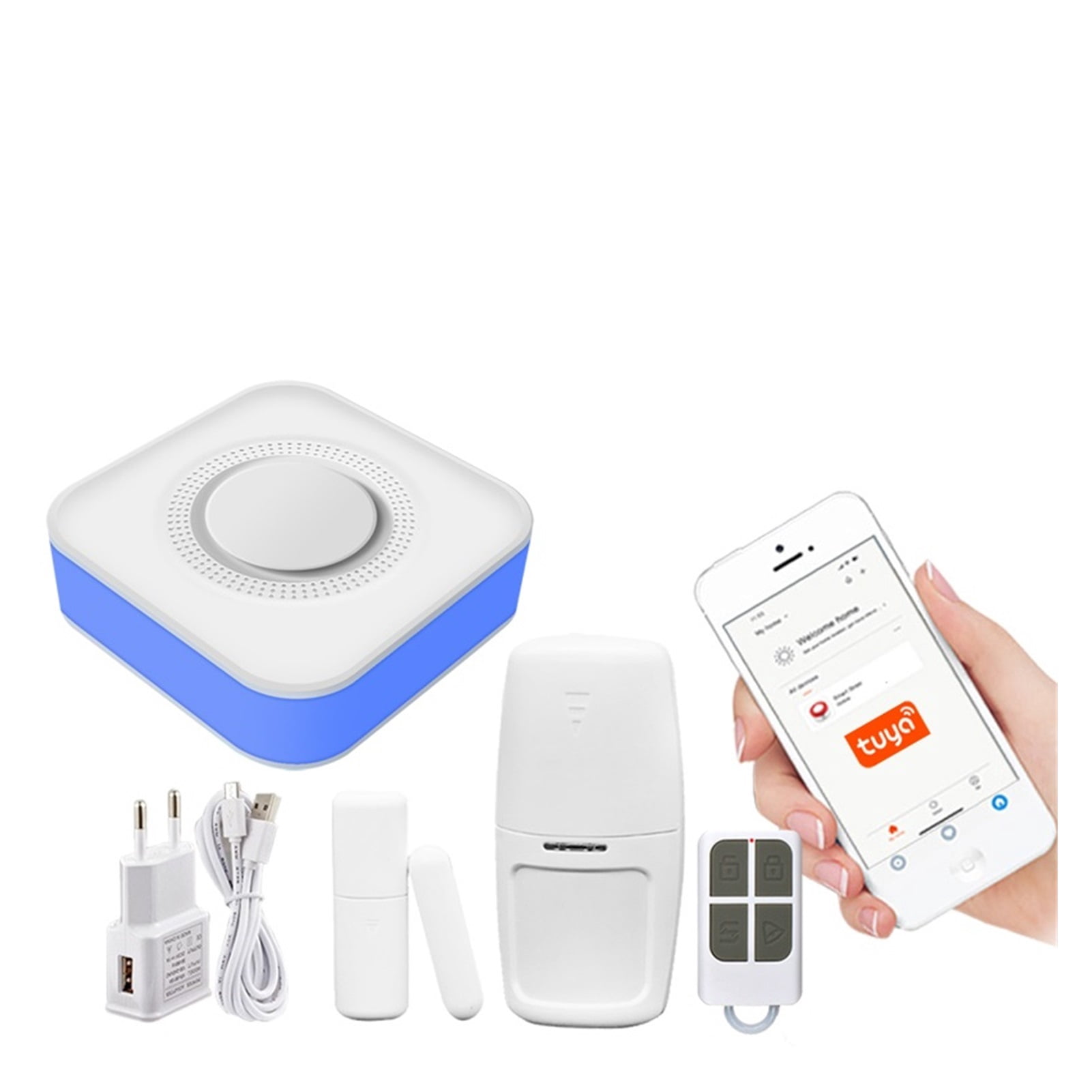 Tuya Smart WiFi Home Security Alarm System 433MHz Wireless Strobe Siren ...