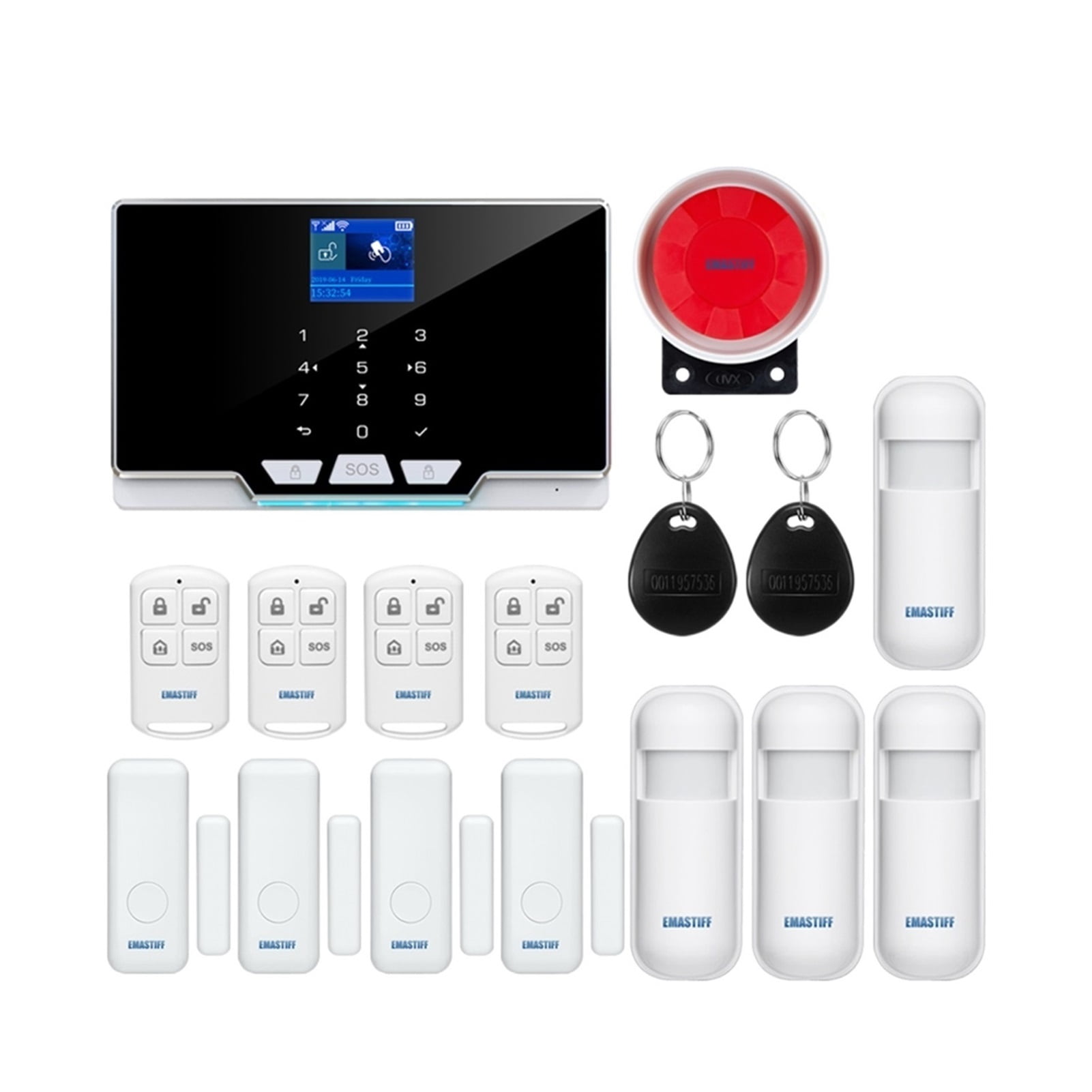Tuya Smart Wireless Alarm WIFI SIM GSM Security Alarm System Kit APP ...