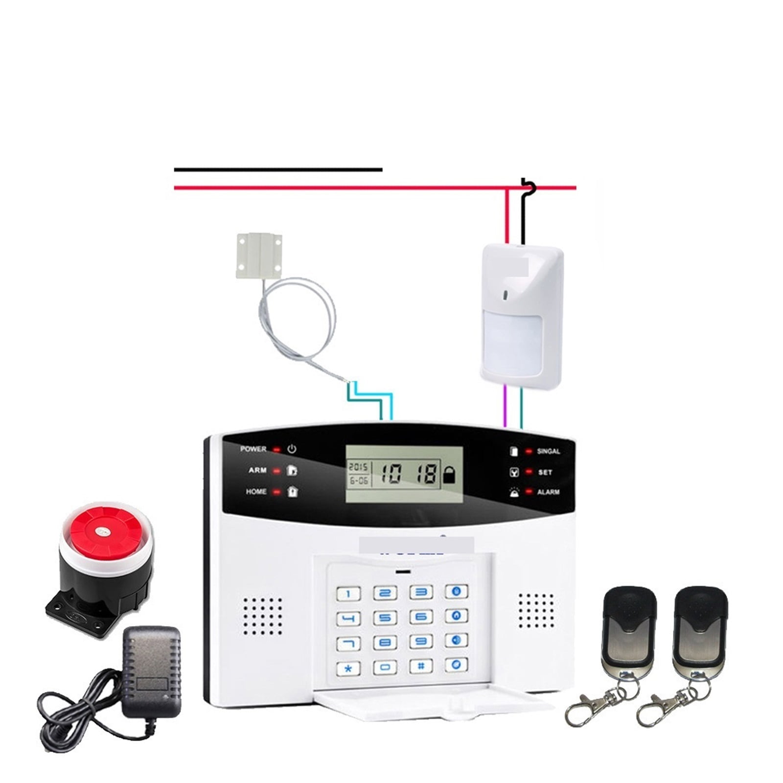 Tuya Smart lifeAPP Control Wireless Home Security Wifi GSM Alarm System ...