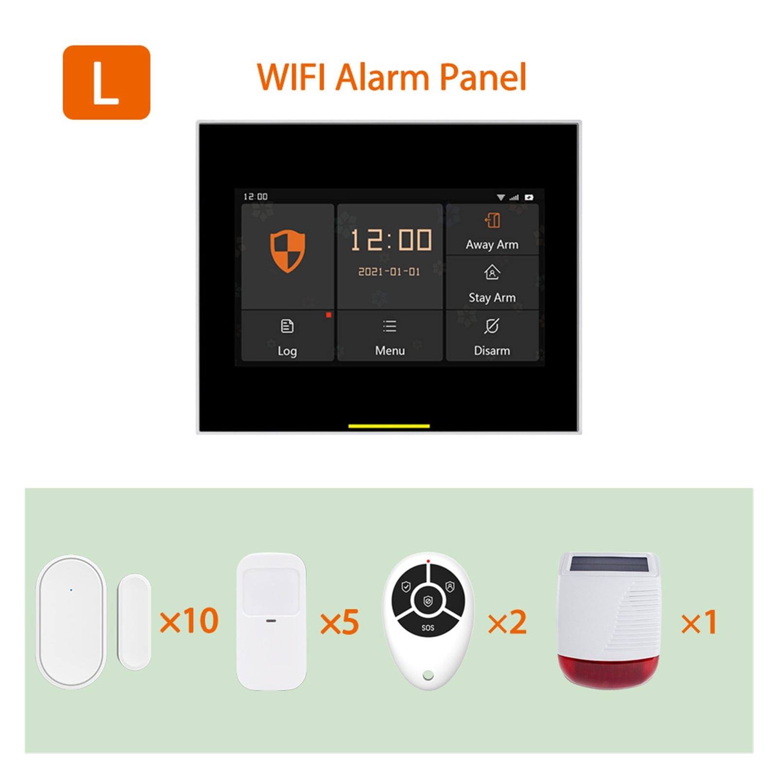 Tuya Smartlife Wireless WIFI Home Security Alarm System With Solar ...