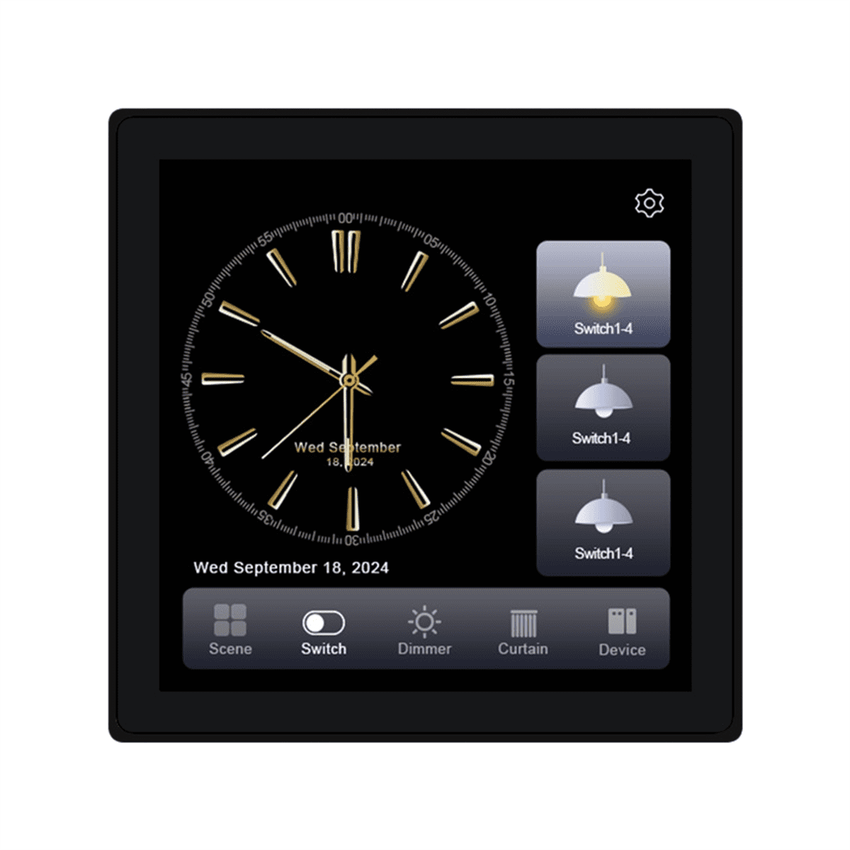 Tuya T3E Pro Smart Control Panel Switch Touch Screen Panel Switch ...