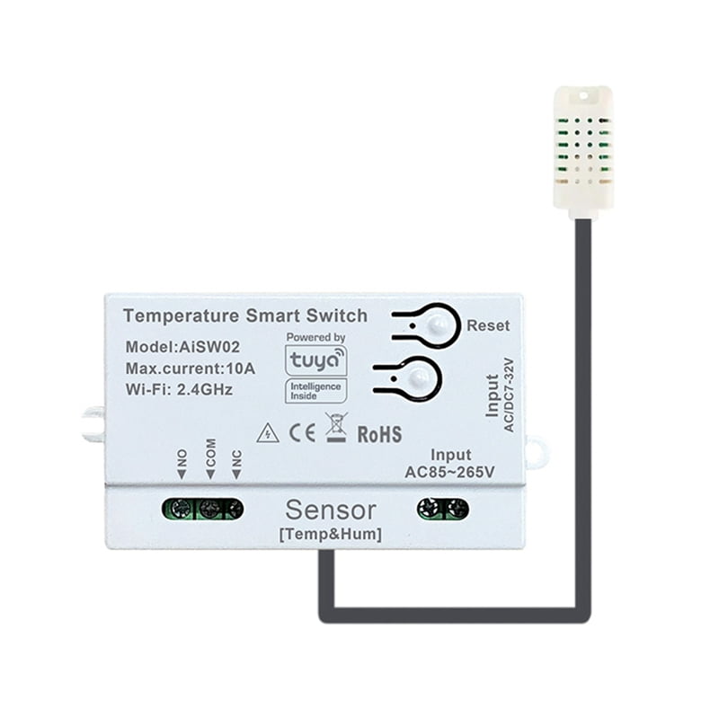 Tuya Temperature Humidity Switch Sensor WiFi Temperature Humidity ...
