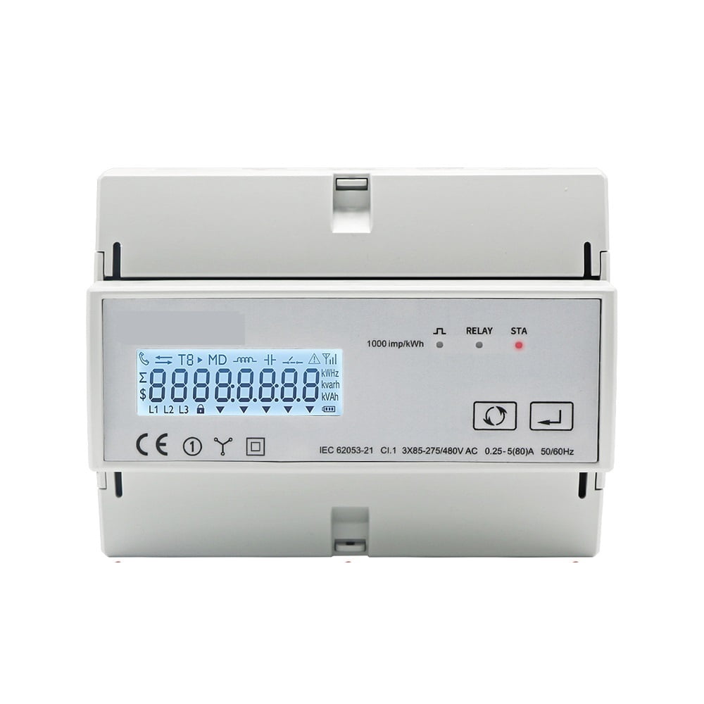 Tuya Three Phase Bidirectional Energy Meter KWh Monitor or AC With 3pcs ...