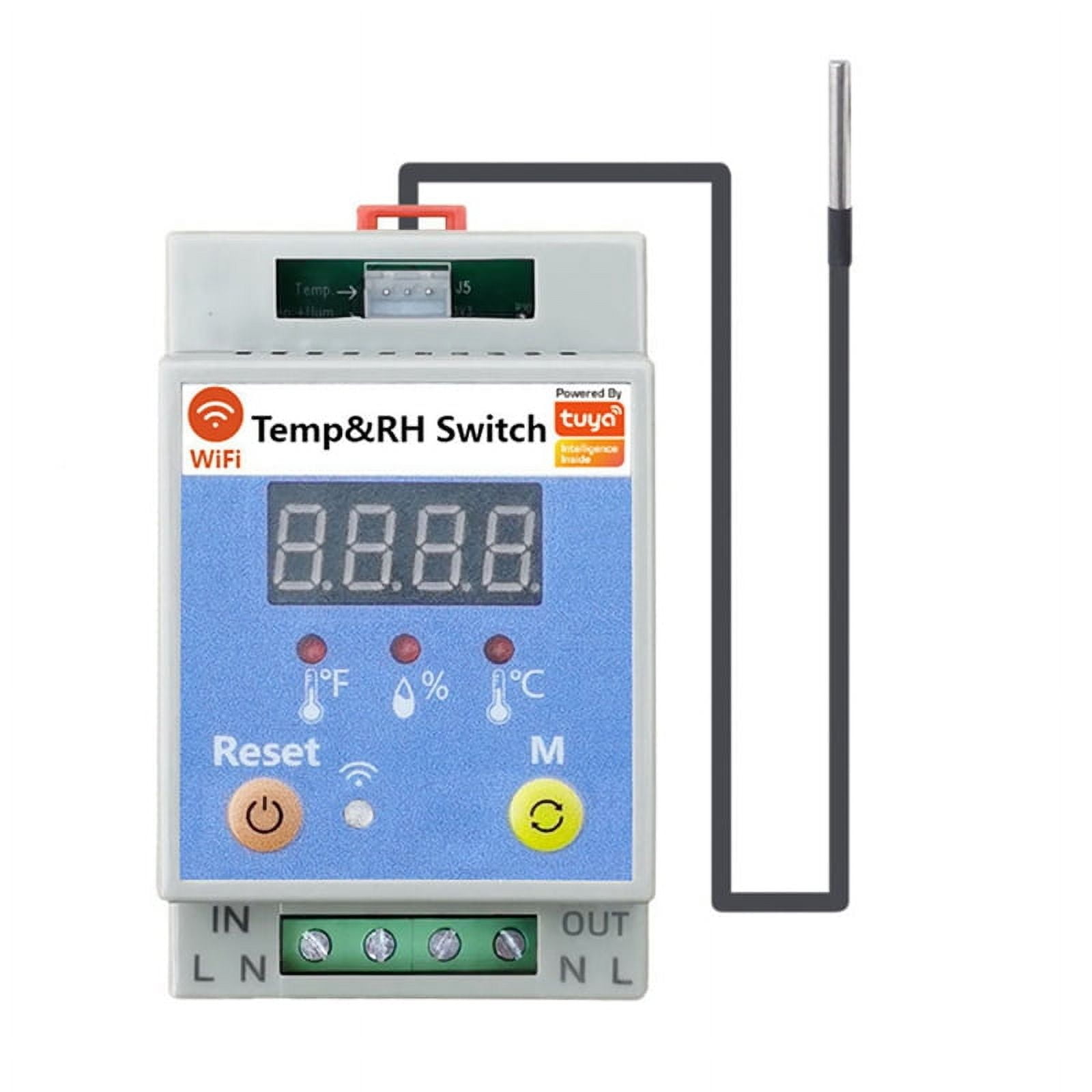 Tuya WIFI Circuit Breaker Smart Temperature Humidity Soil Control On ...