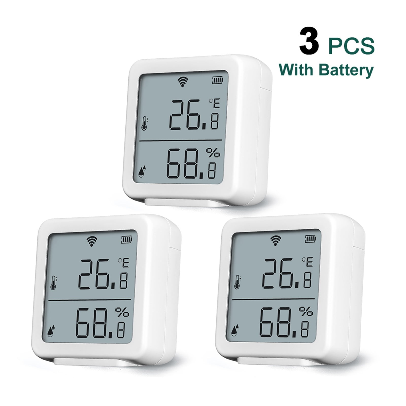 Tuya WIFI Indoor Hygrometer Thermometer Detector Temperature And ...