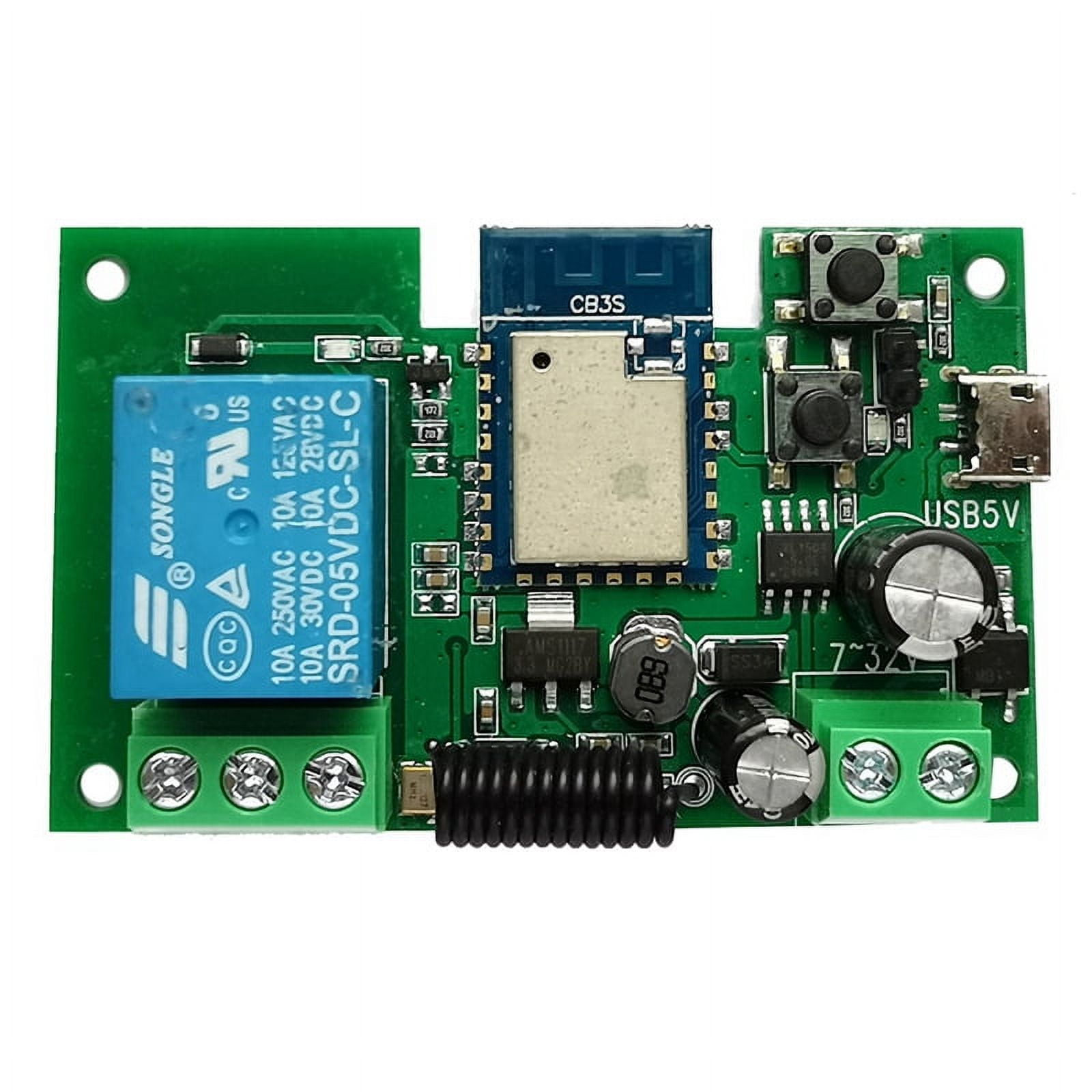 Tuya WIFI Smart Switch Controller Gate Garage Door Opener 1CH 7-32V ...