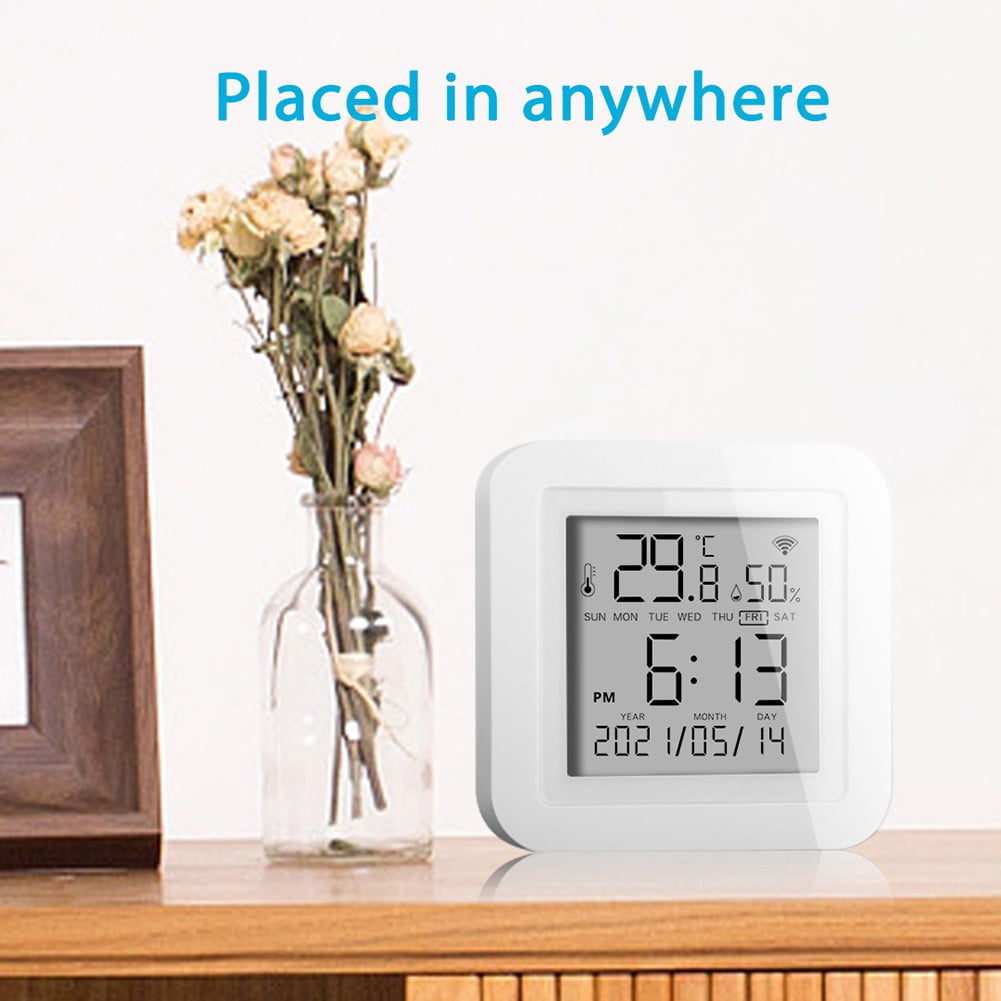 Tuya WIFI Temperature & Humidity Sensor for Smart Home Thermometer ...