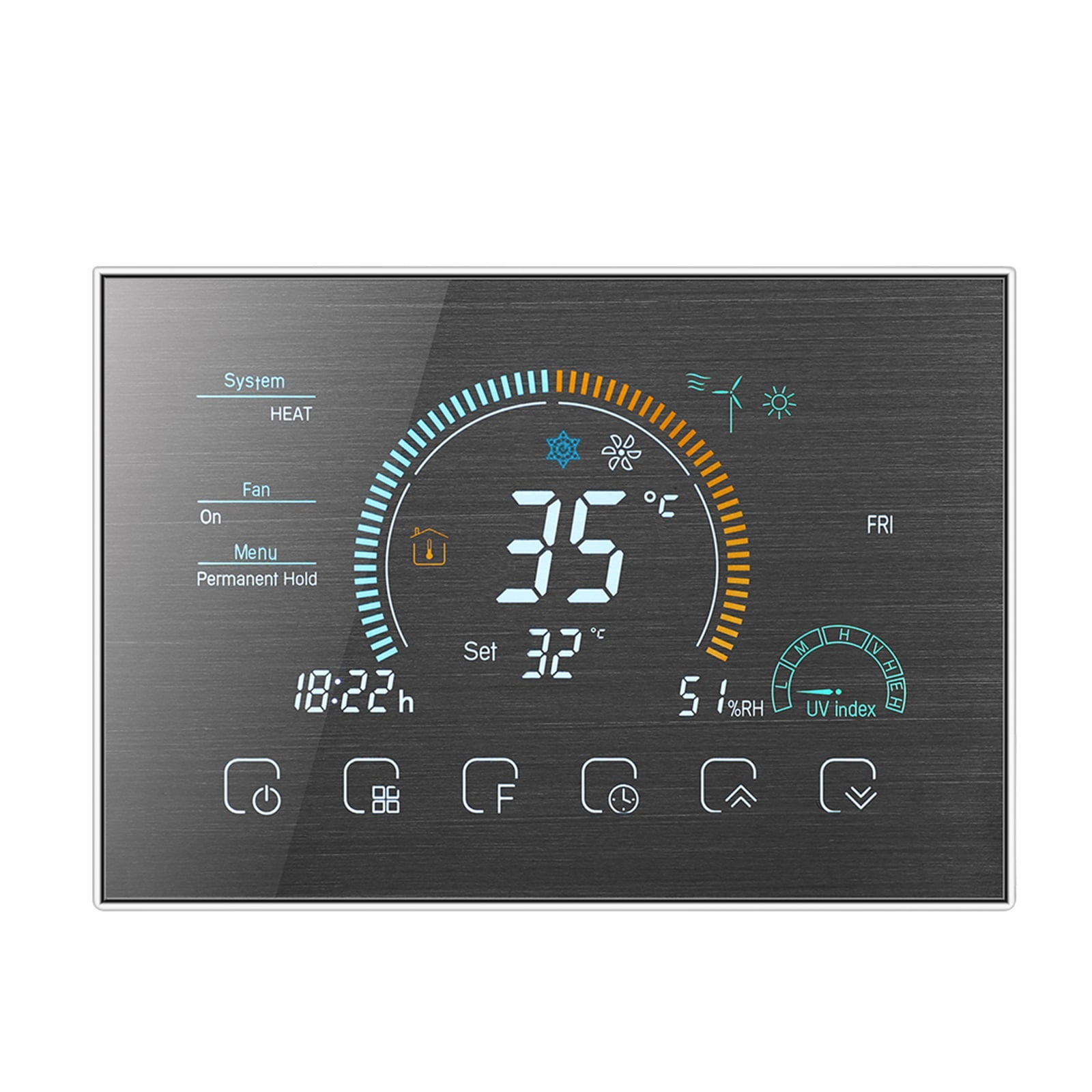 Tuya Wi-Fi Smart Large Colorful Screen, Room Programmable Air ...