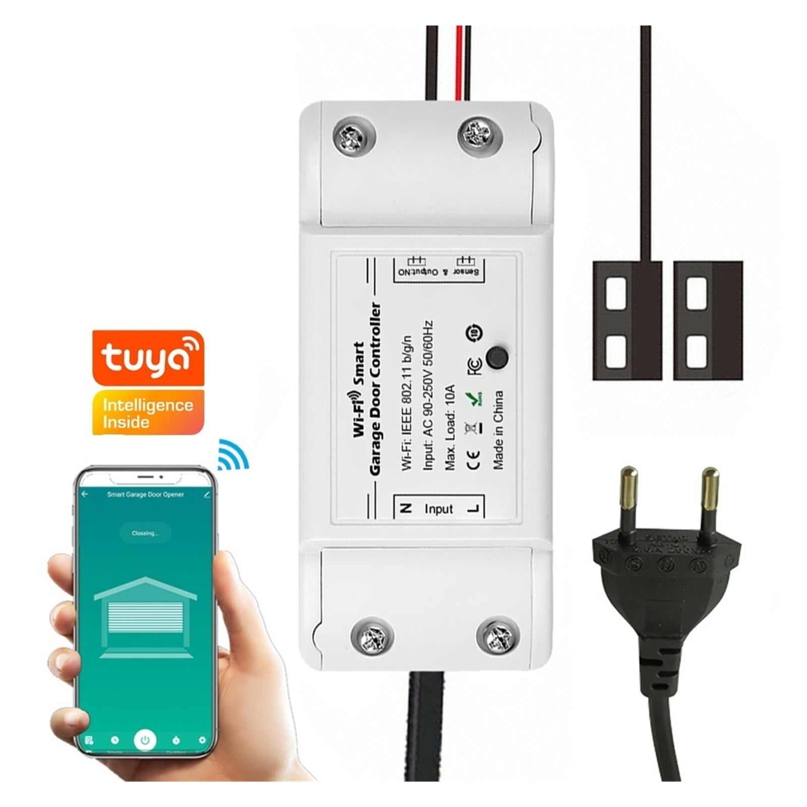 Tuya WiFi Garage Door Opener Smart Gate Door Controllor App Control ...