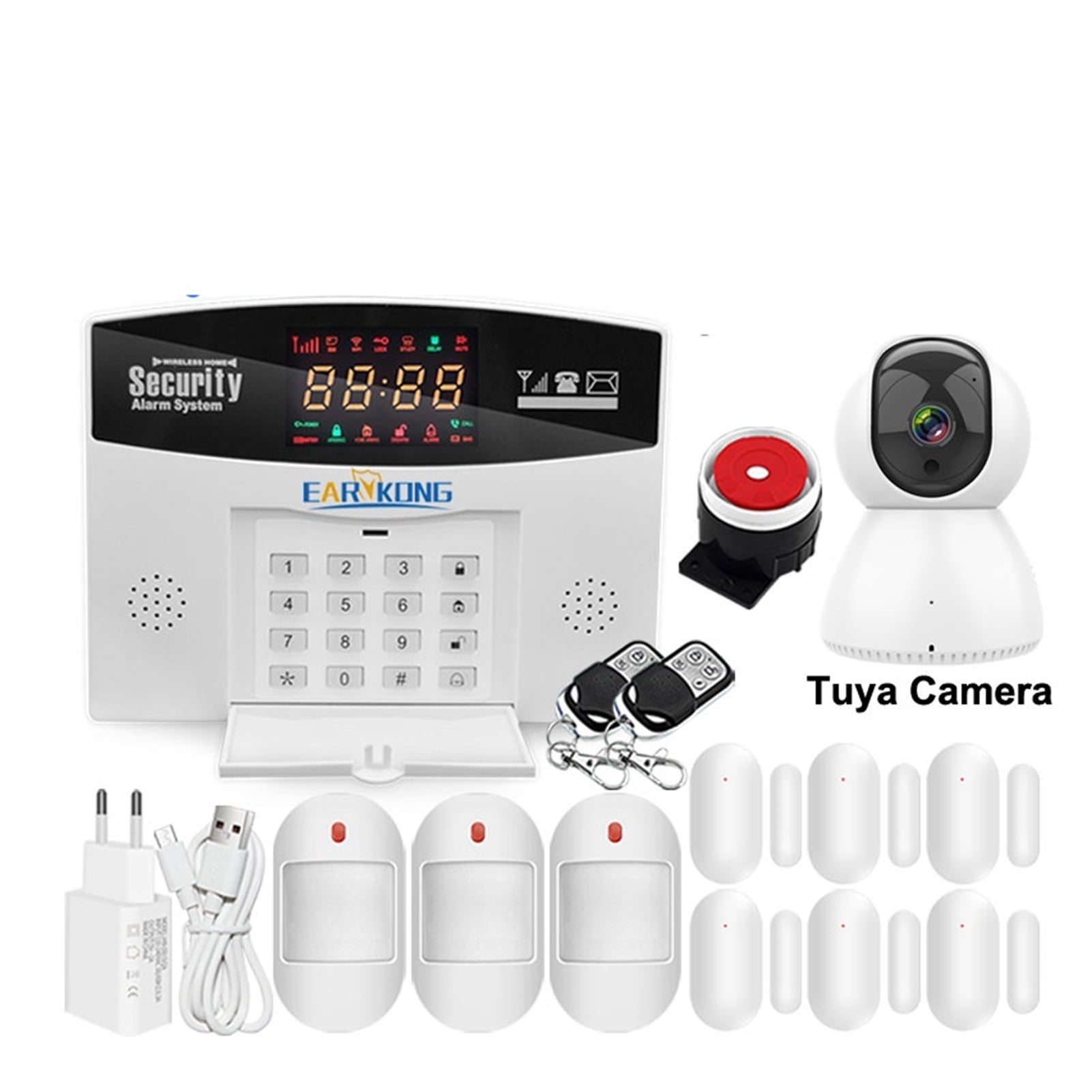 Tuya WiFi Home Burglar Alarm System Smart GSM Security Alarm 8 ...