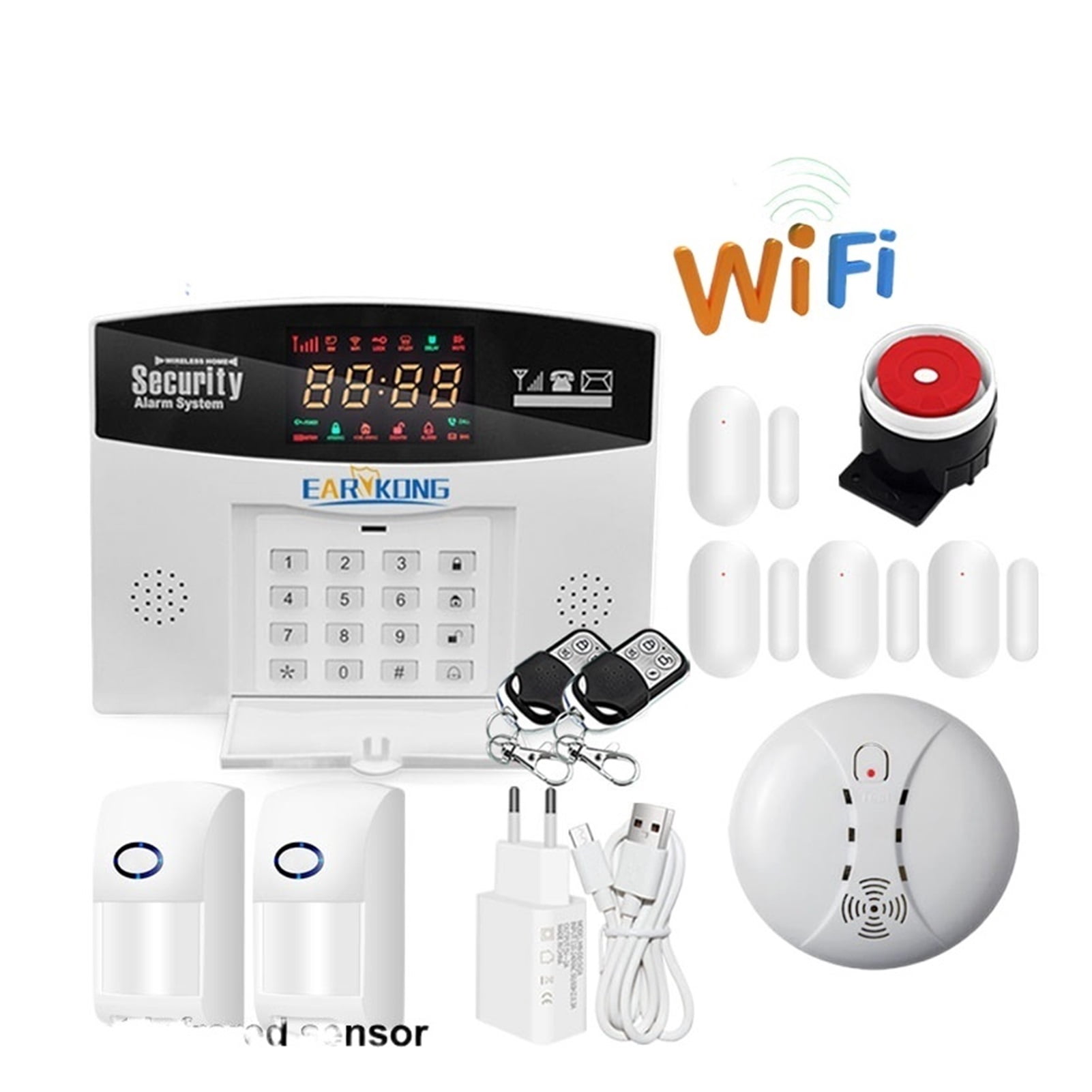 Tuya WiFi Home Burglar Alarm System Smart GSM Security Alarm 8 ...