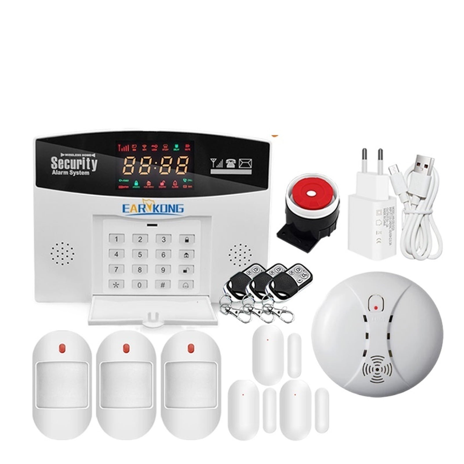 Tuya WiFi Home Burglar Alarm System Smart GSM Security Alarm 8 ...