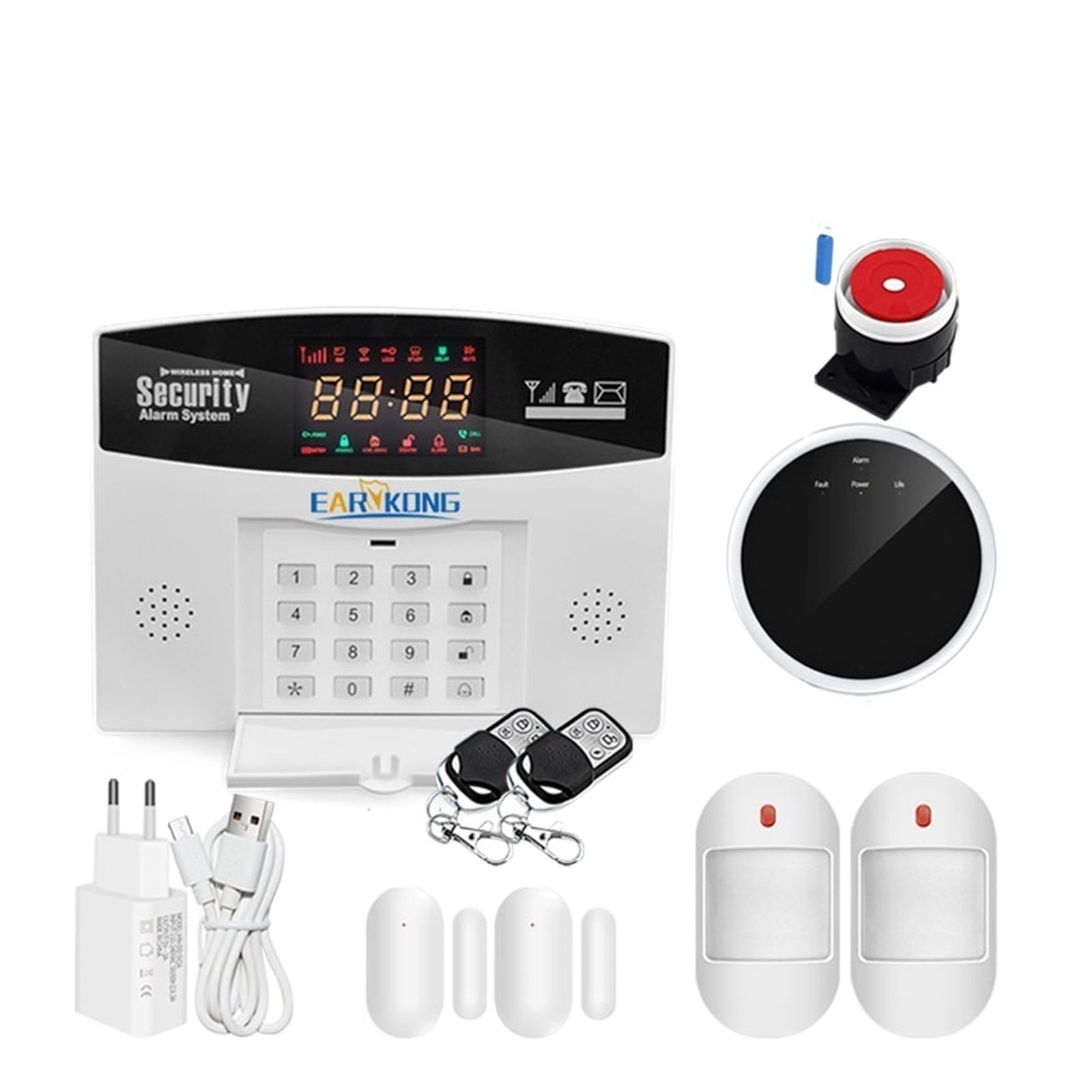 Tuya WiFi Home Burglar Alarm System Smart GSM Security Alarm 8 ...