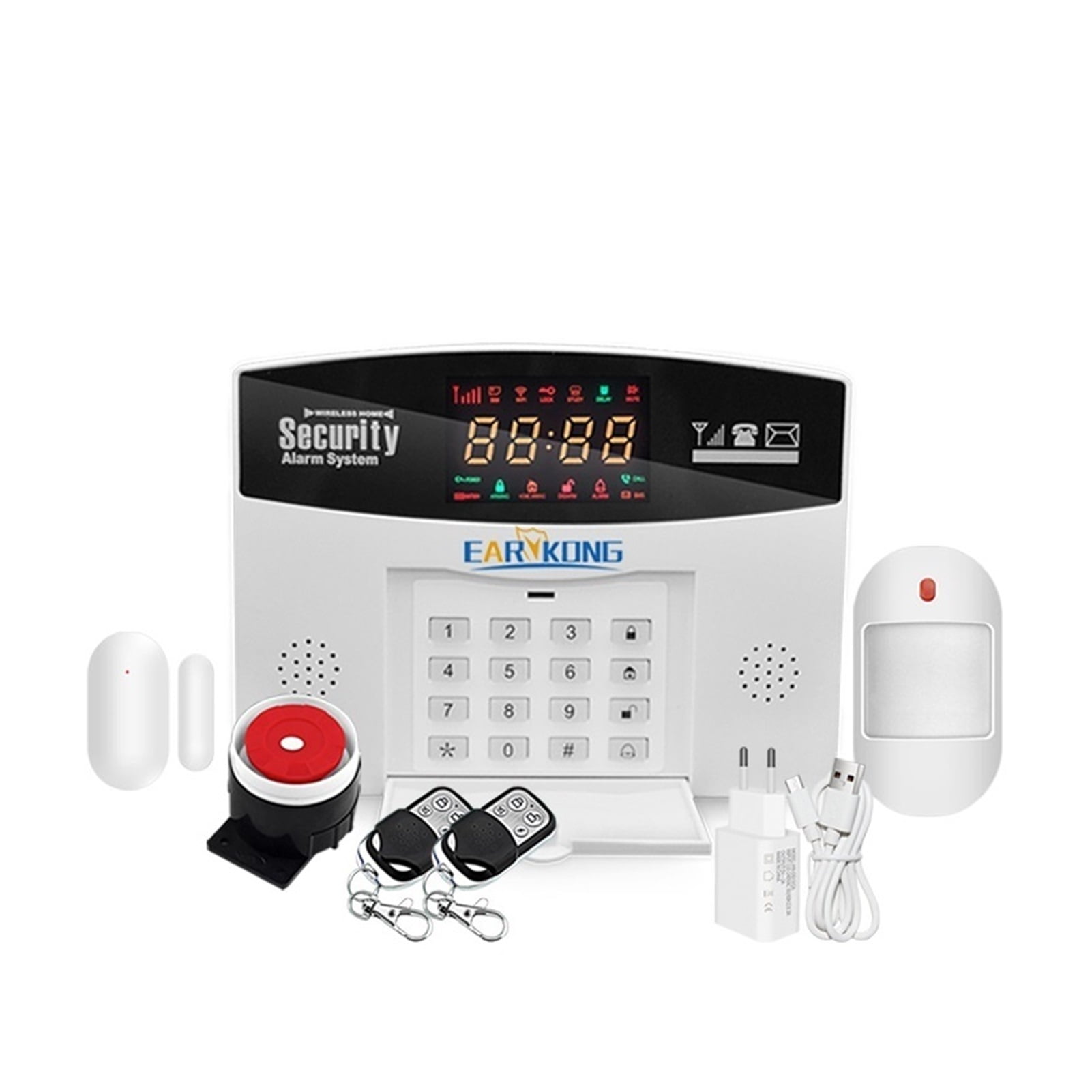 Tuya WiFi Home Burglar Alarm System Smart GSM Security Alarm 8 ...