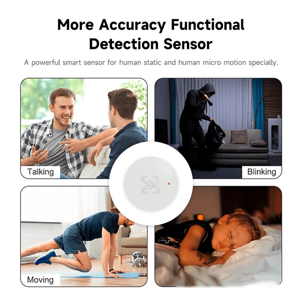 Tuya WiFi Human Presence Sensor Motion Sensor 24G Radar Detection Smart ...