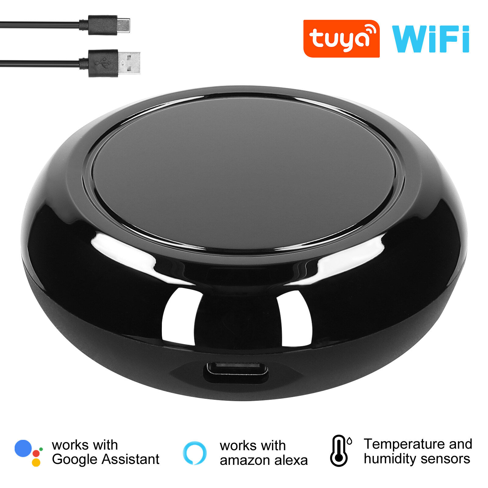 Tuya WiFi IR Universal Remote Controller with Temperature & Humidity ...