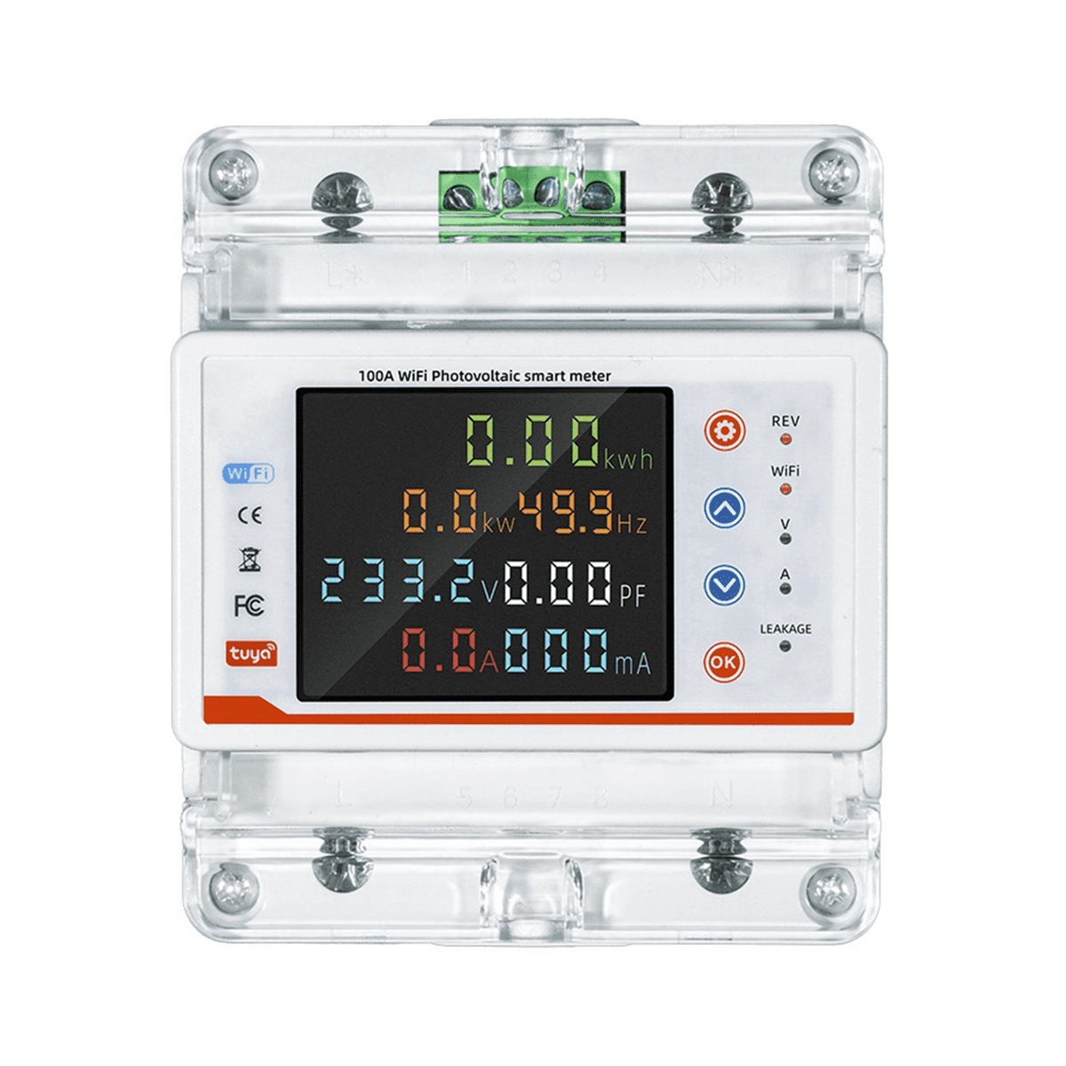 Tuya WiFi Single Phase 4P Intelligent Circuit Breaker WiFi Auto ...