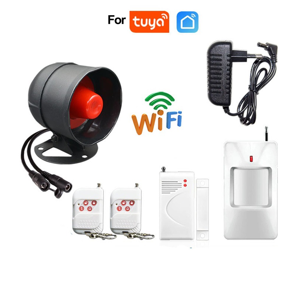 Tuya WiFi Siren Alarm System Wireless Loud Sound Alarmt Siren Kit Smart ...