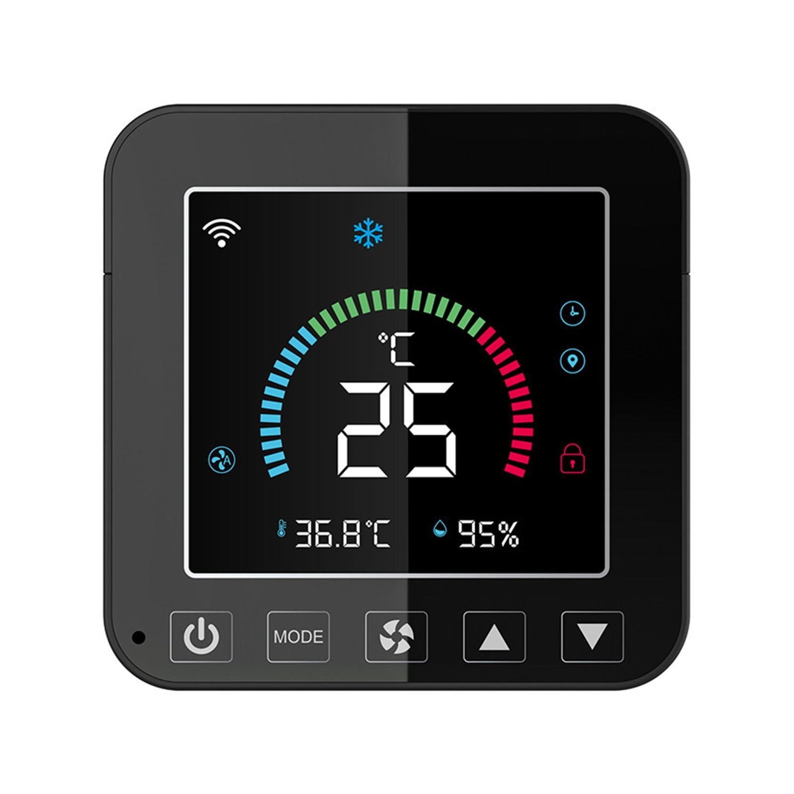 Tuya WiFi Smart Temperature And Humidity Color Screen Infrared ...