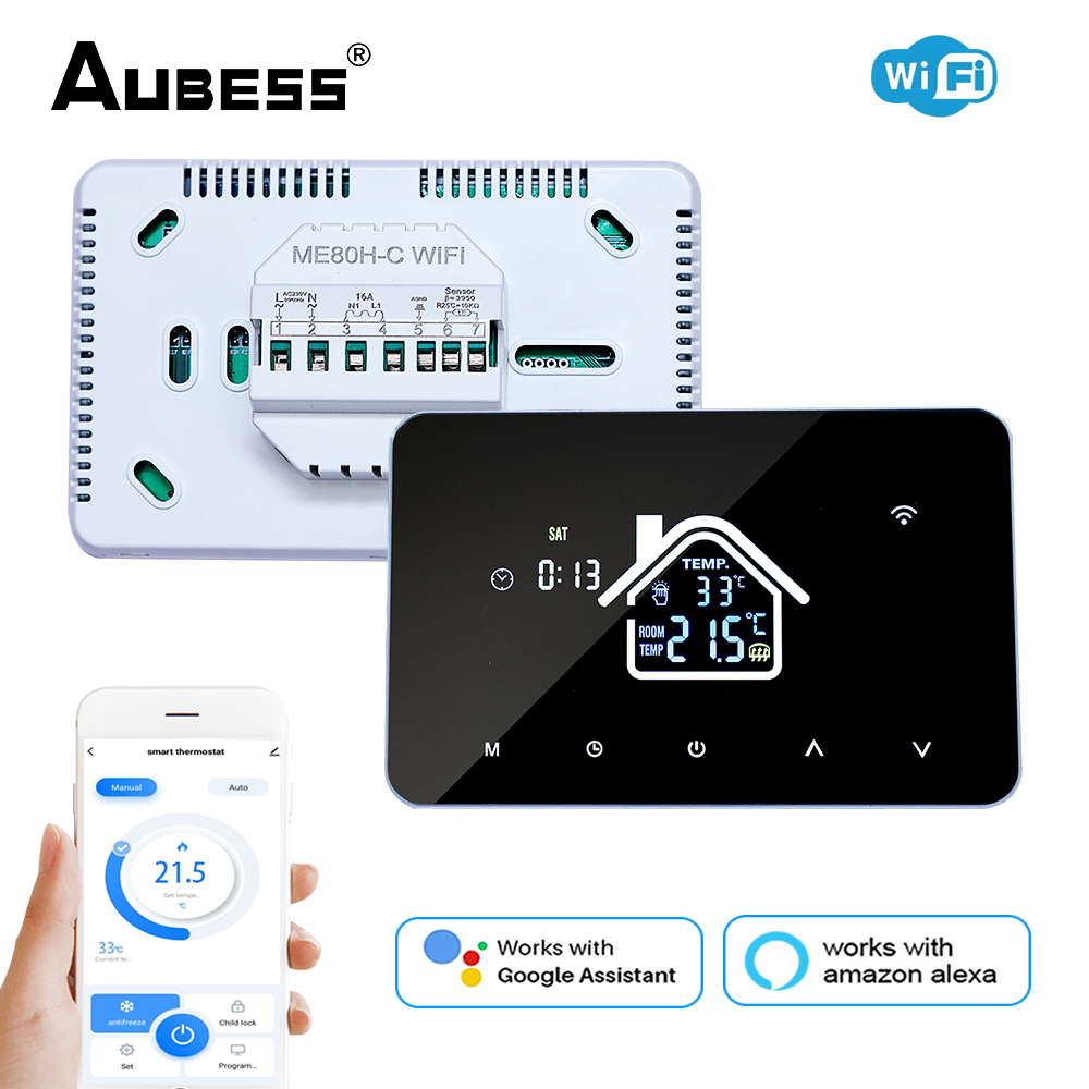Tuya WiFi Smart Thermostat, Electric Floor Heating Water/Gas Boiler ...