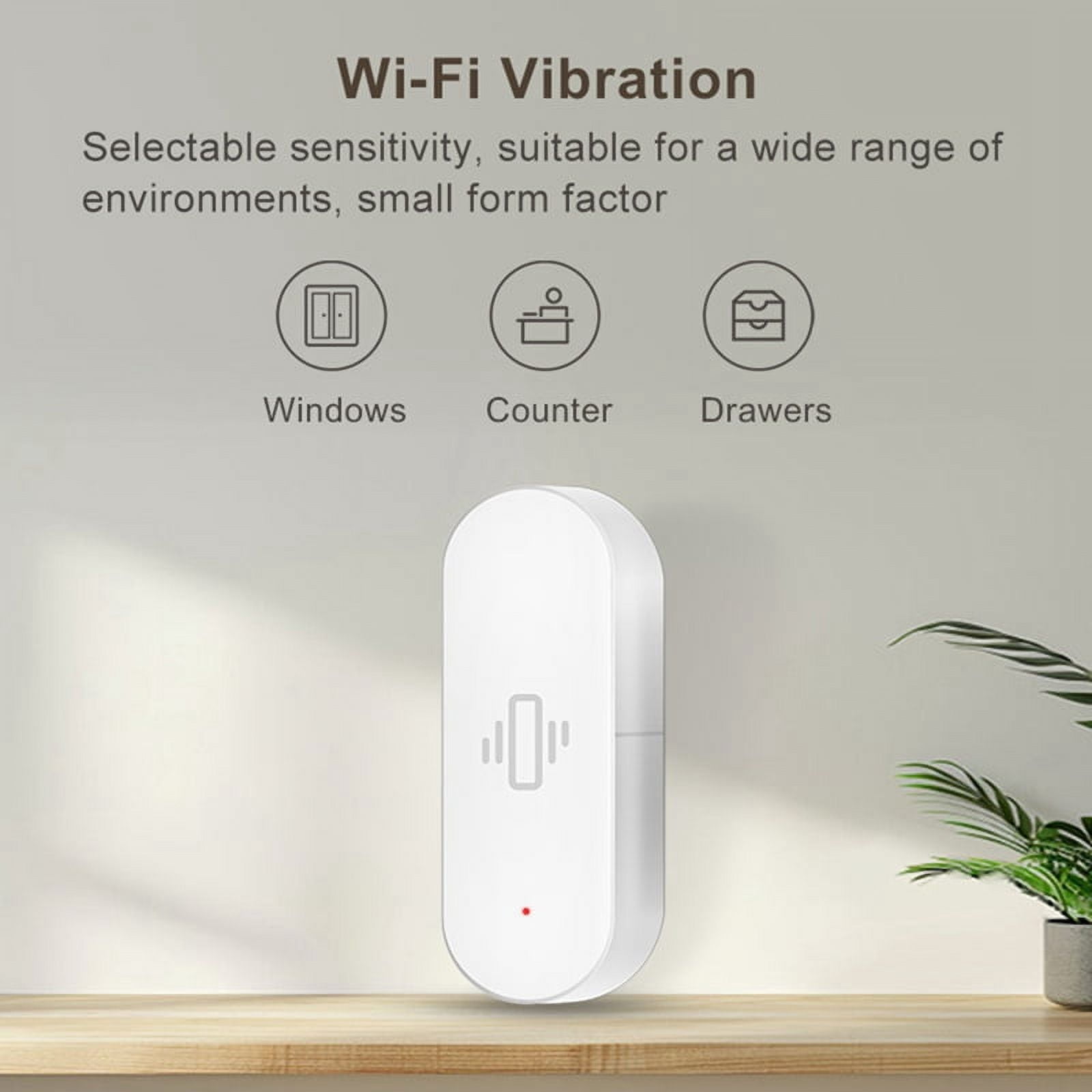 Tuya WiFi Smart Vibration Sensor Motion Detection Real-Time Remote ...