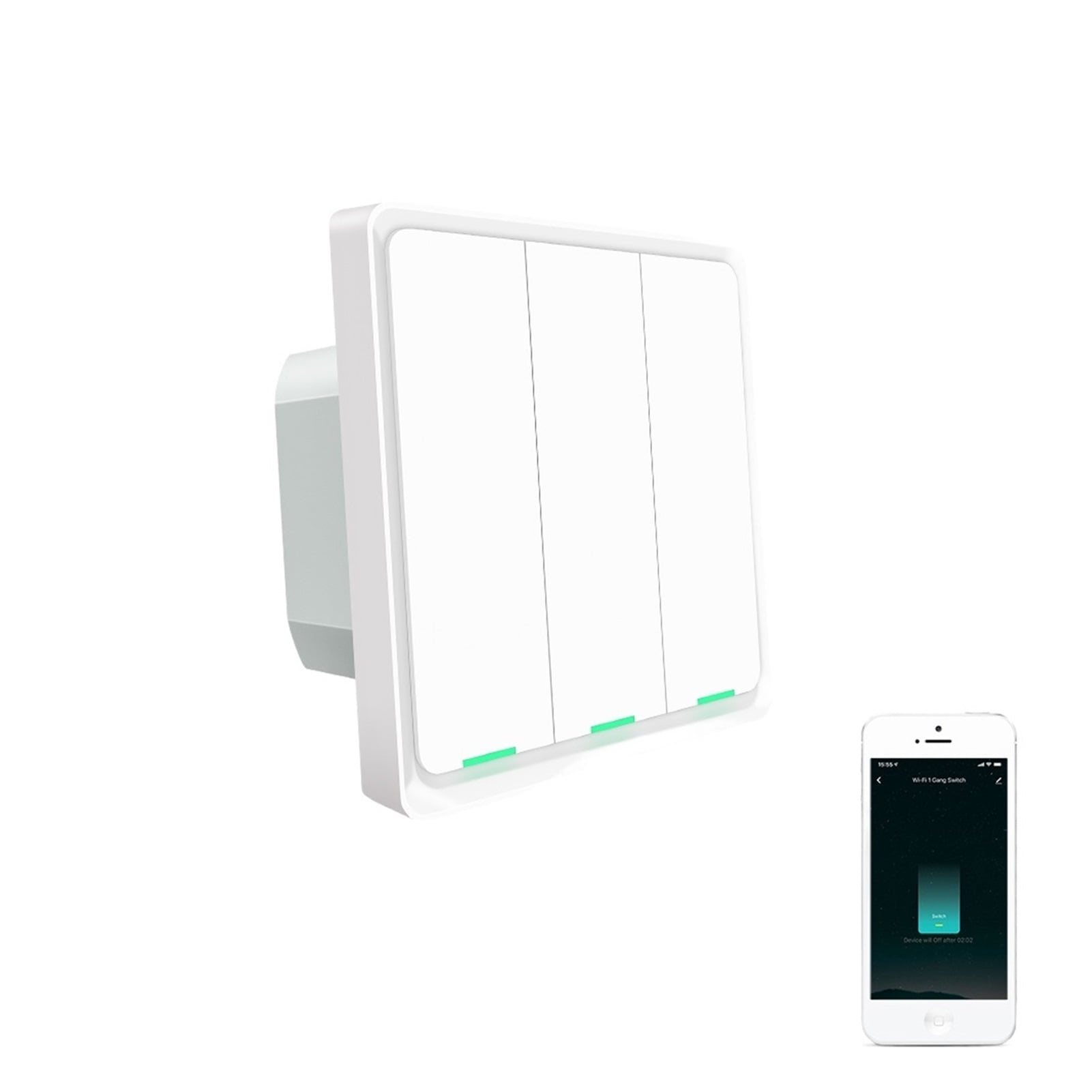 Tuya WiFi Smart Wall Light Switch Neutral Wire Required Multi-control ...