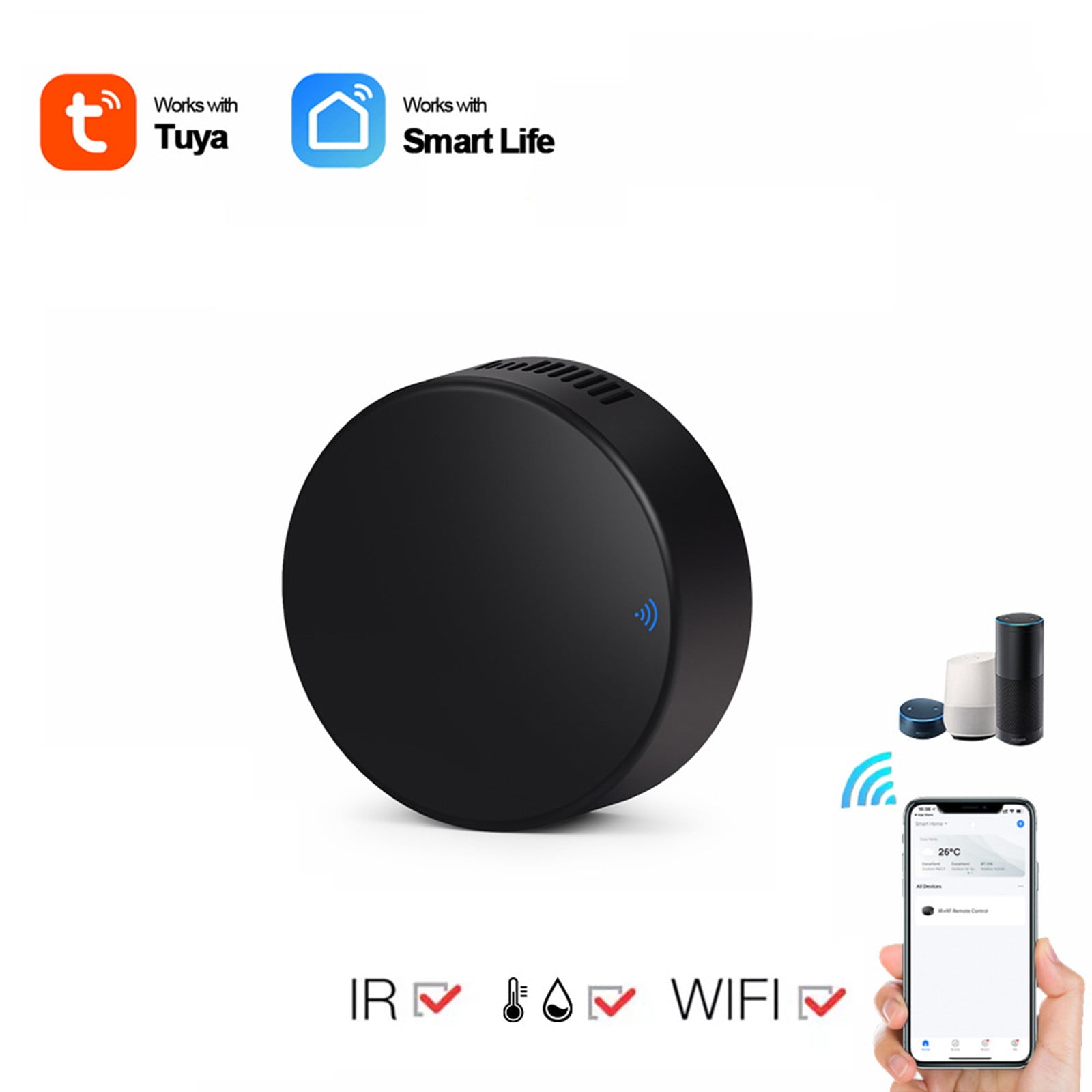 Tuya WiFi Universal Remote Controller Temperature And Humidity Smart ...