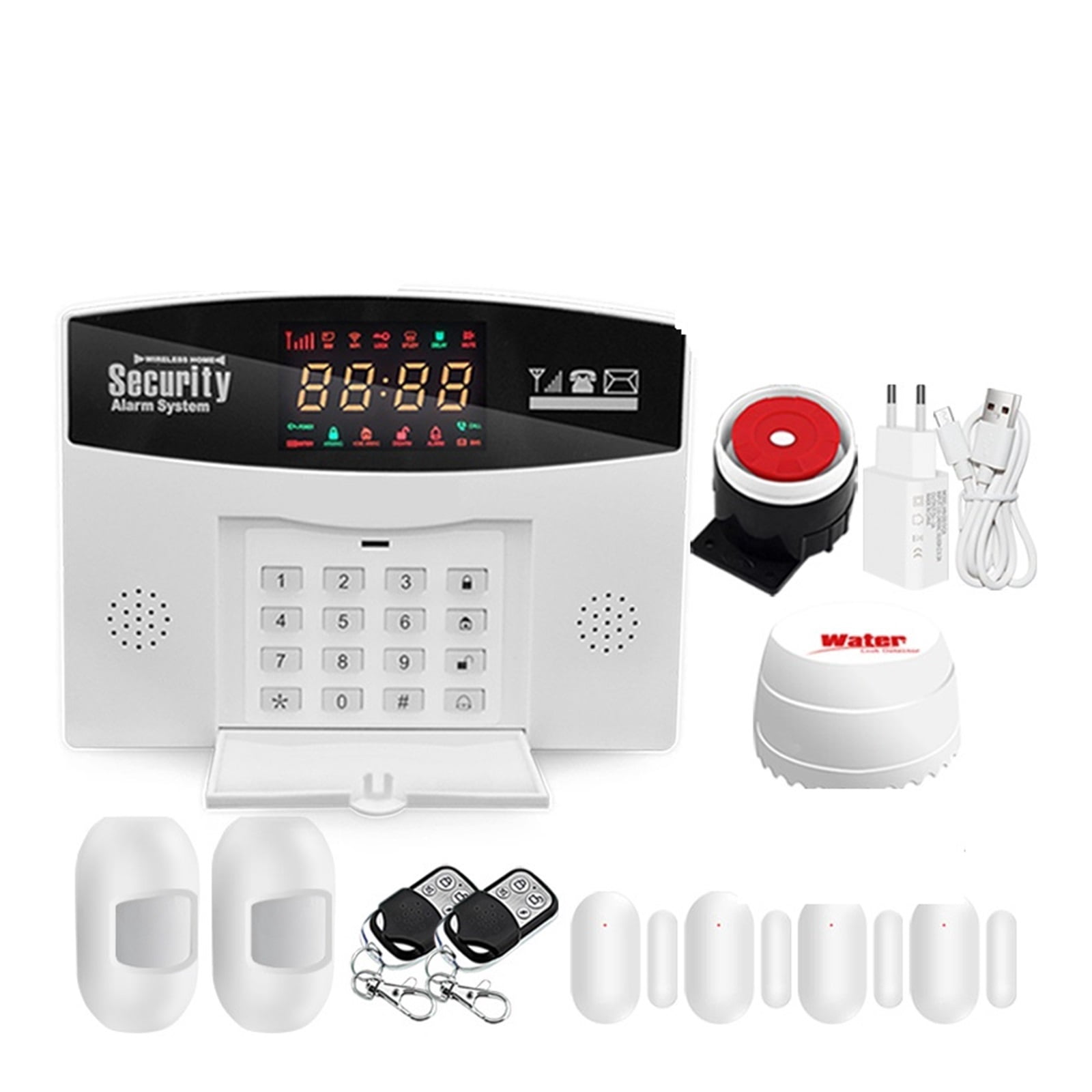 Tuya Wifi GSM Alarm System Host LED Display Wireless Smart Home Burglar ...