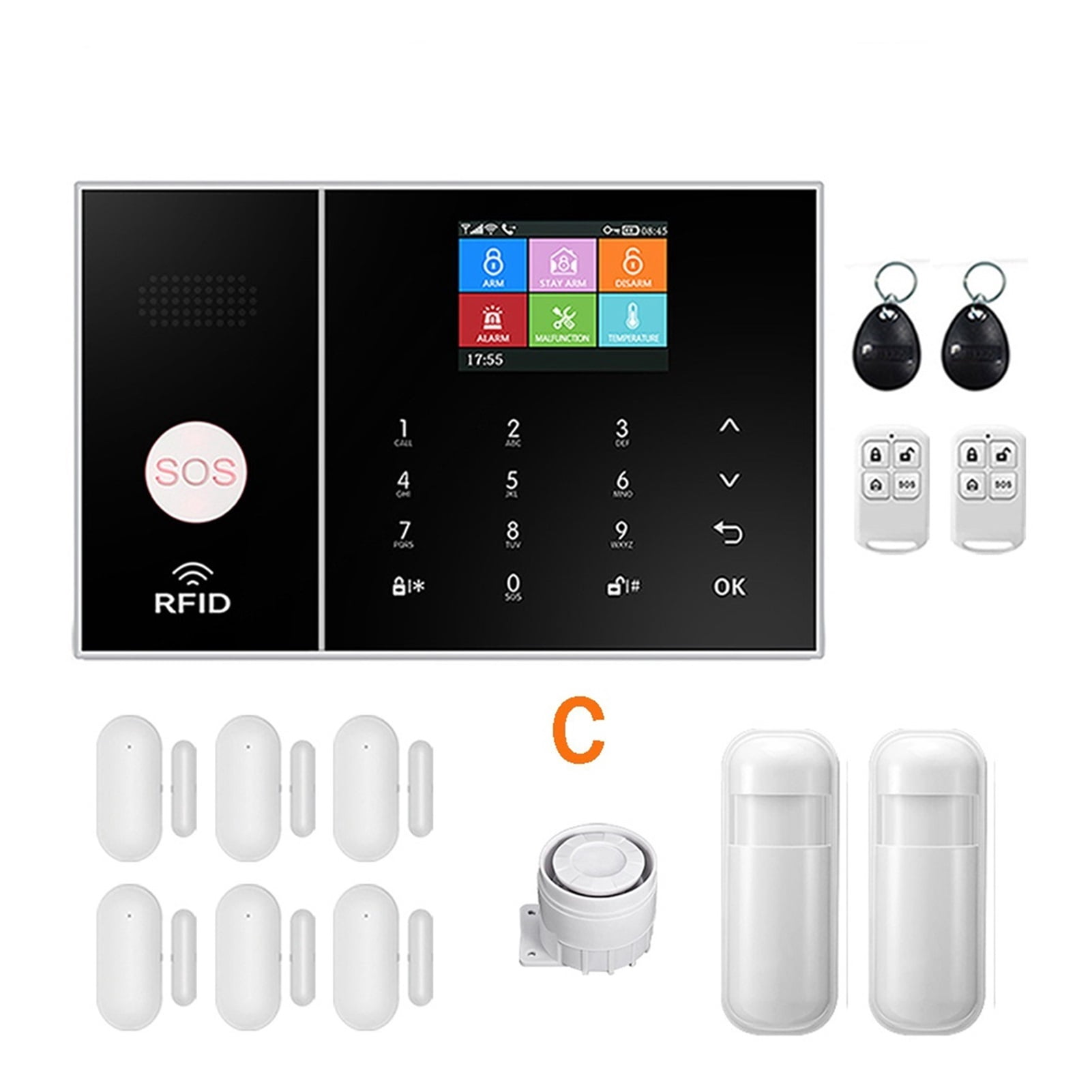 Tuya Wifi Gsm Security Alarm System Works With Alexa Home Burglar ...