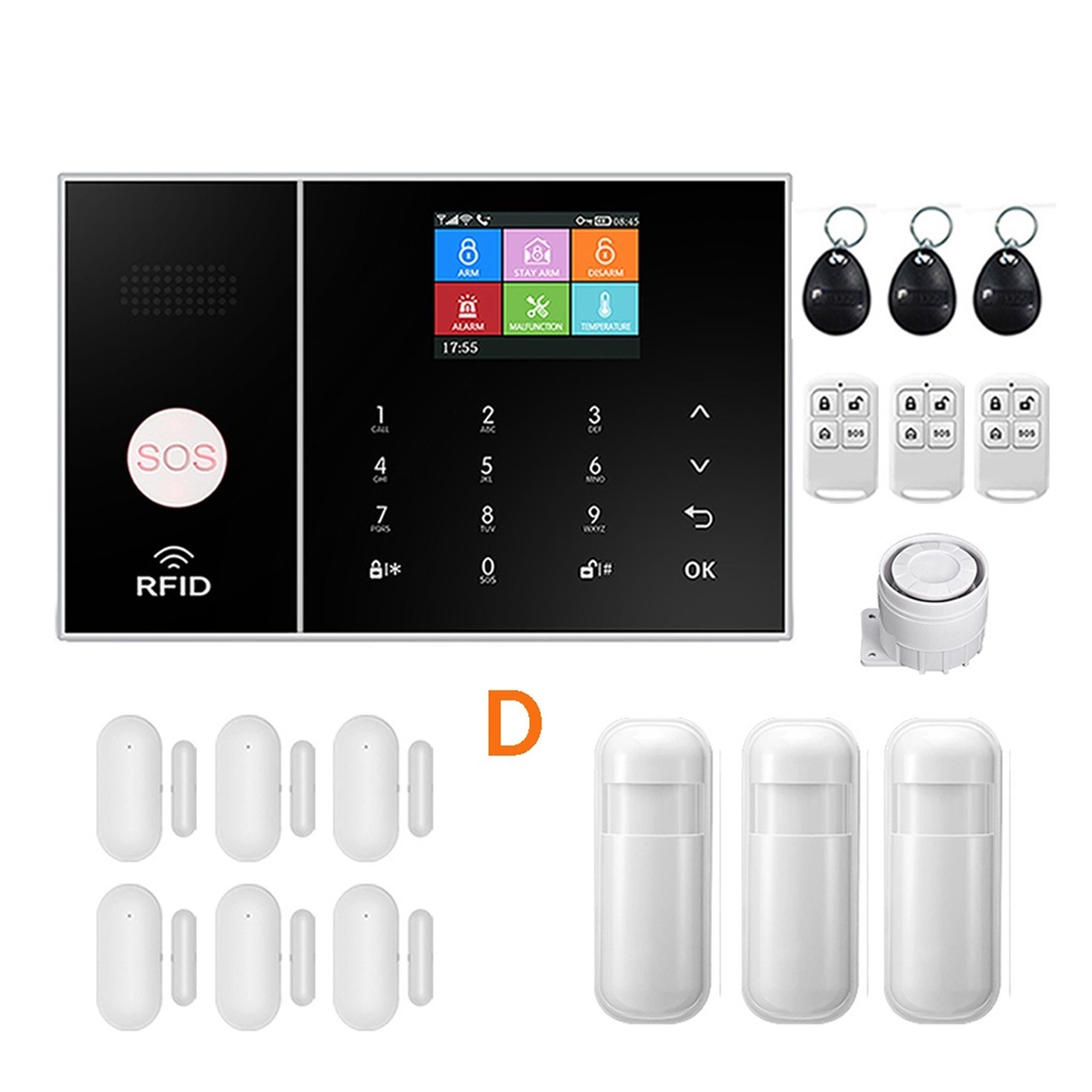 Tuya Wifi Gsm Security Alarm System Works With Alexa Home Burglar ...