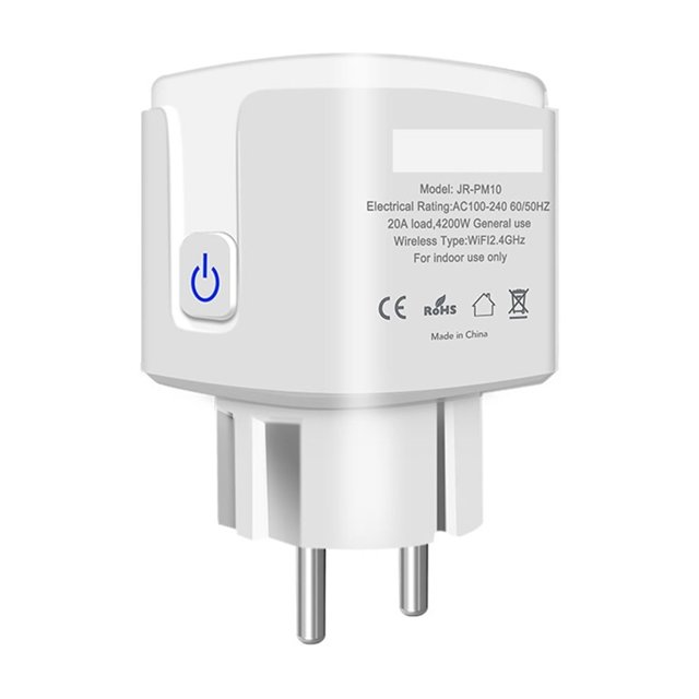 Tuya Wifi Smart 20A Smart Socket Outlet with Power Monitor Timer ...