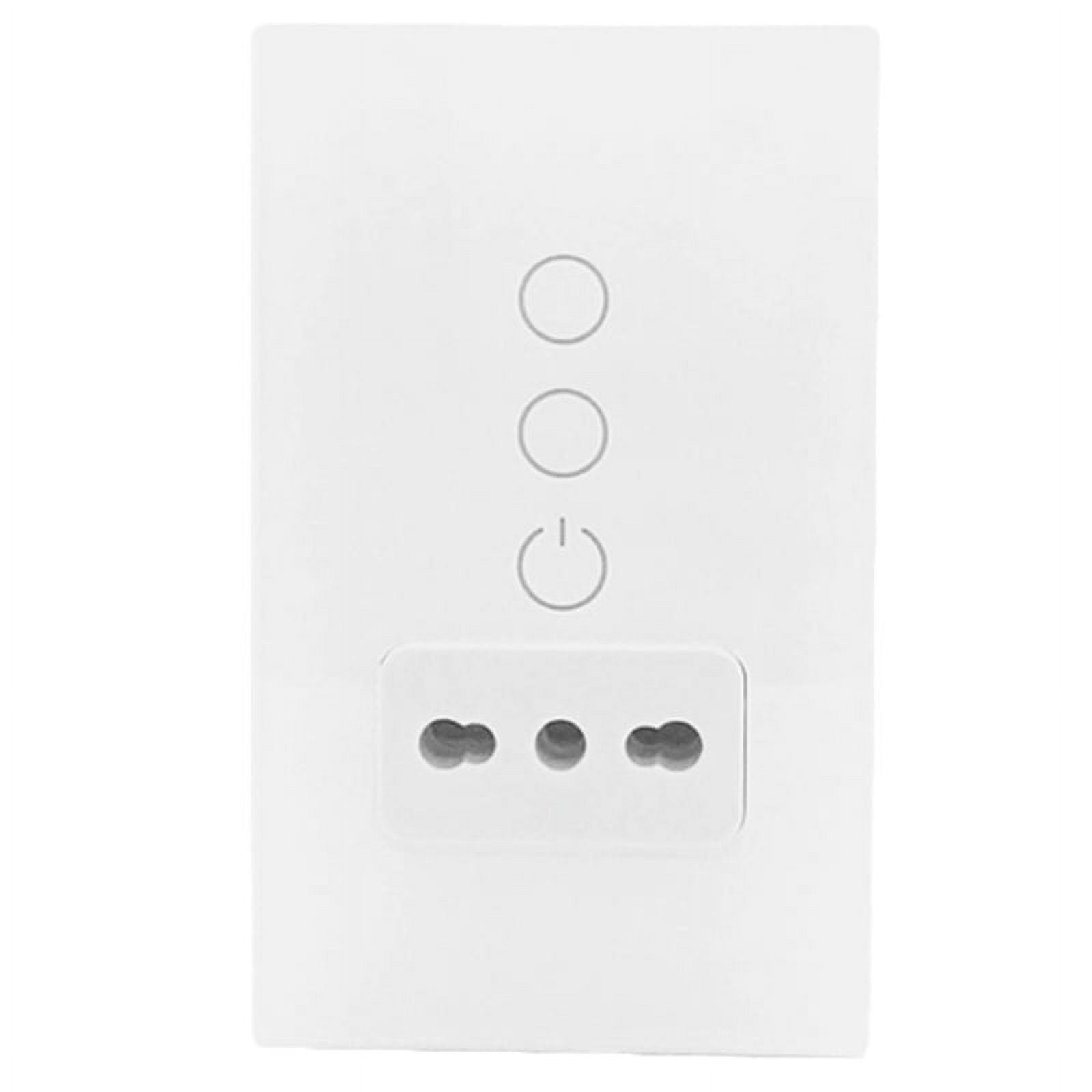Tuya Wifi Smart Italy Light Switch Wall Socket Chile Outlet Glass Panel ...