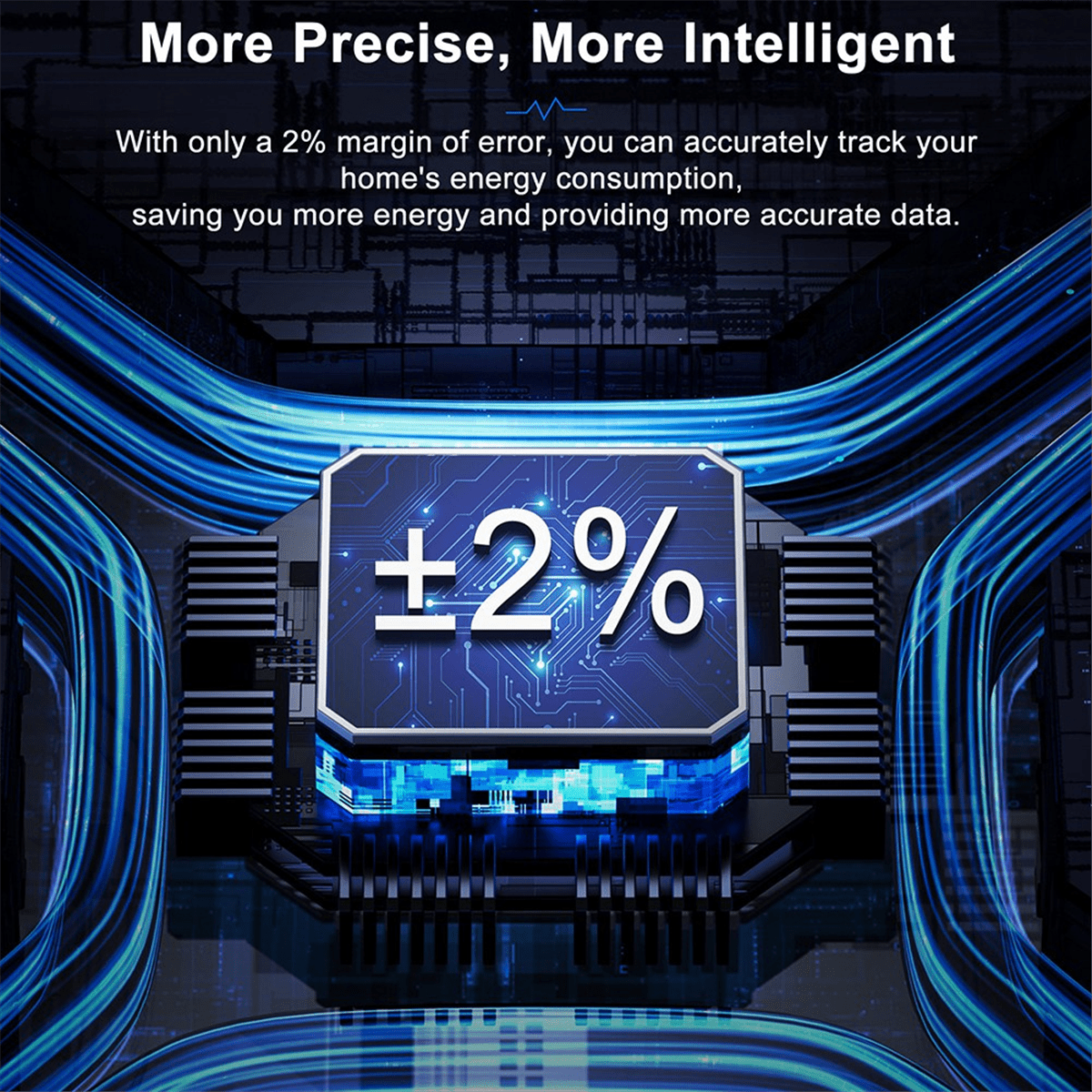 Tuya Wifi Smart Power Meter with Current Transformer Sensor Clamp 80A ...