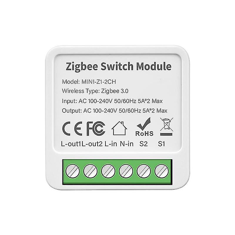 Tuya Wifi / Zigbee 16a Mini Smart Switch 1/2/3/4 Gang Support 2-way Control With Smart Life ...