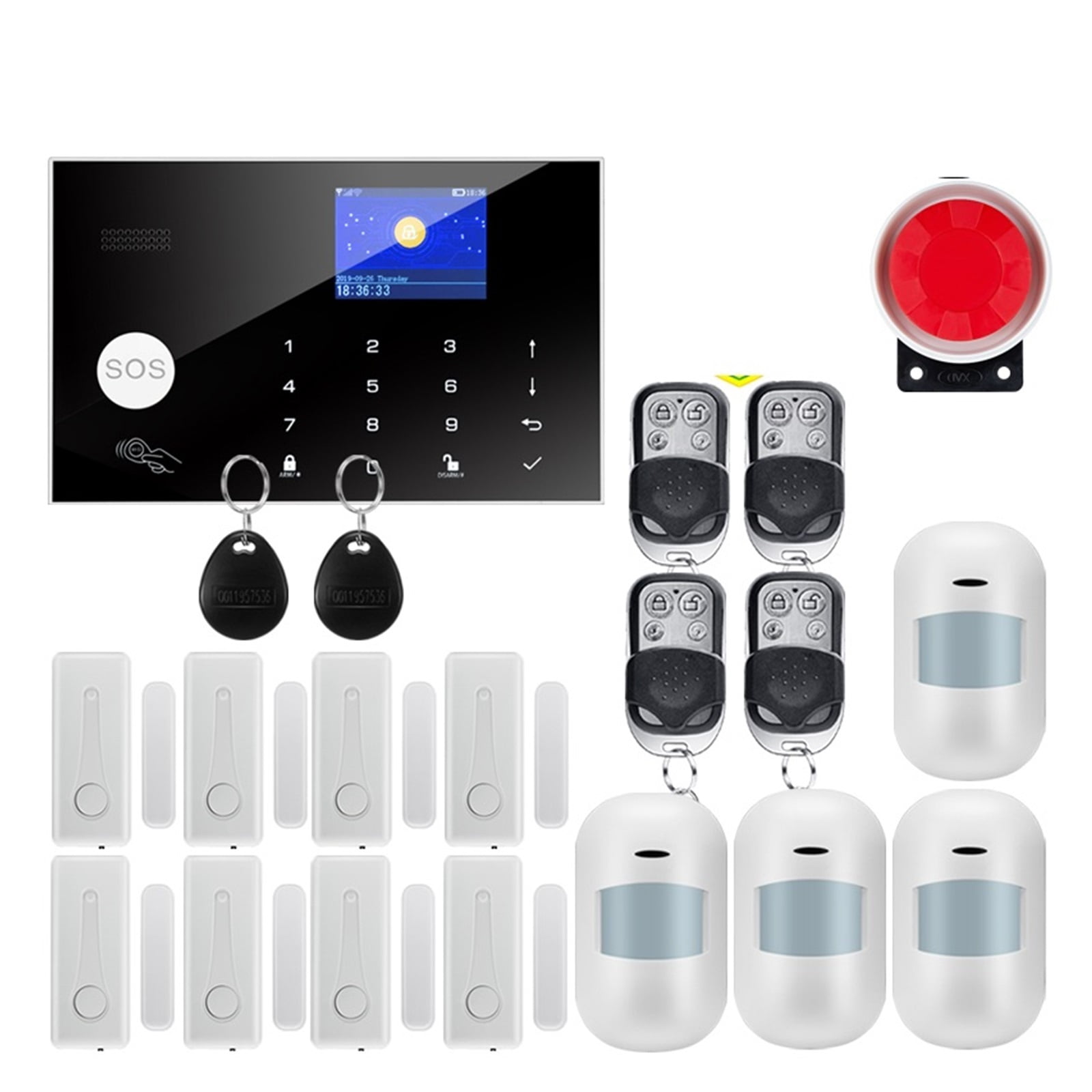 Tuya Wireless Home GSM Home Security With Motion Detector Sensor ...