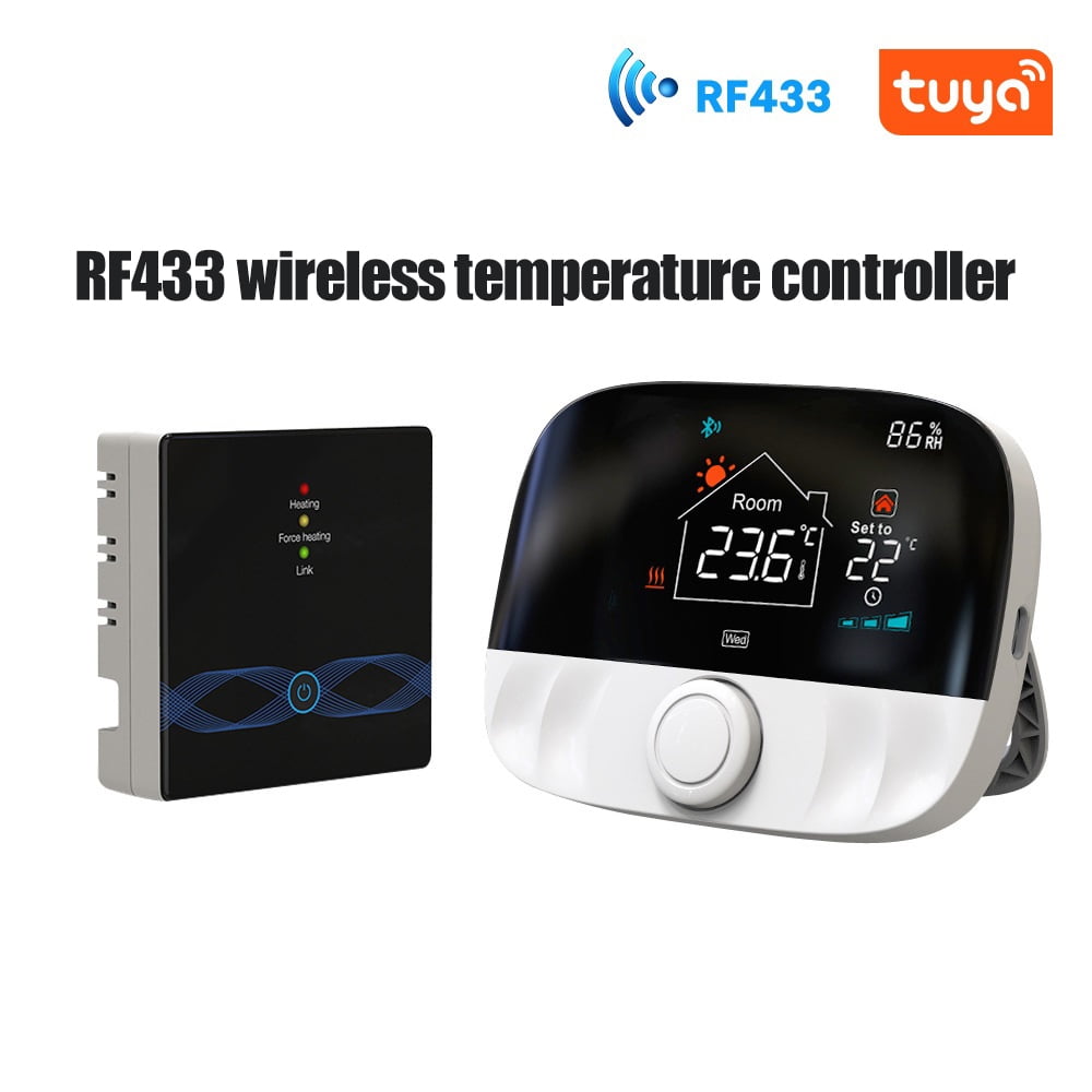 Tuya Wireless Thermostat RF433 Gas Wall Furnace Thermostat - Walmart.com