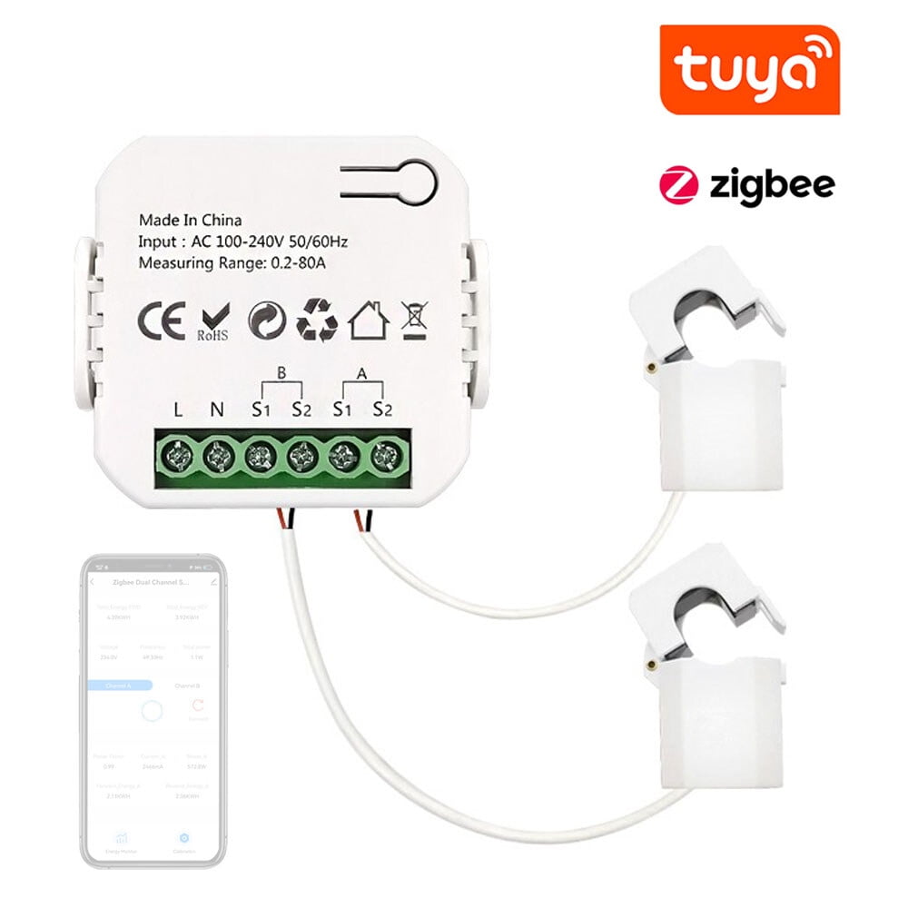 Tuya ZiGBee Intelligent Energy Meter Solar PV System Power Production ...