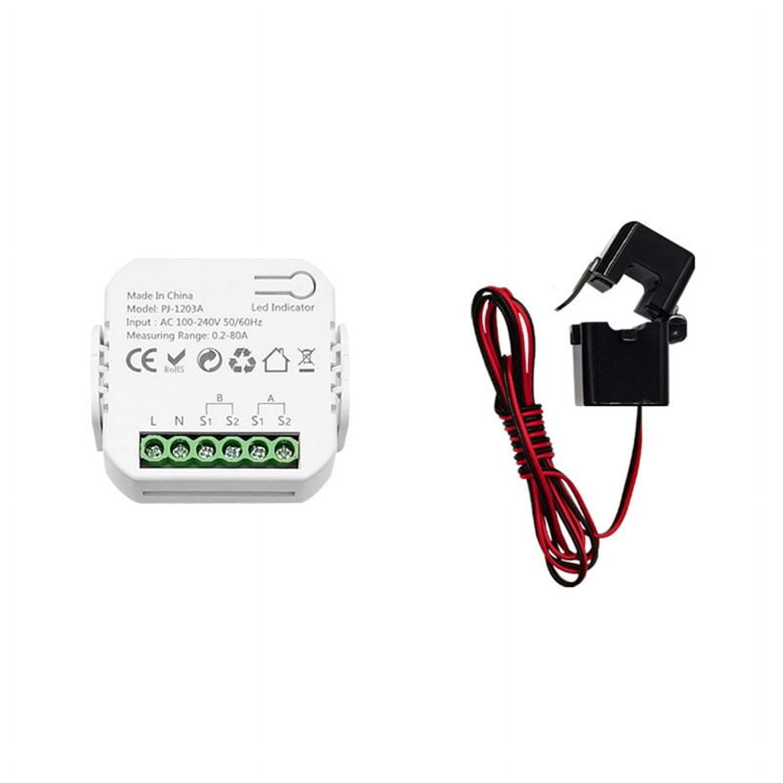 Tuya ZigBee Smart Energy Switch Power Voltage Current Meter APP Real ...