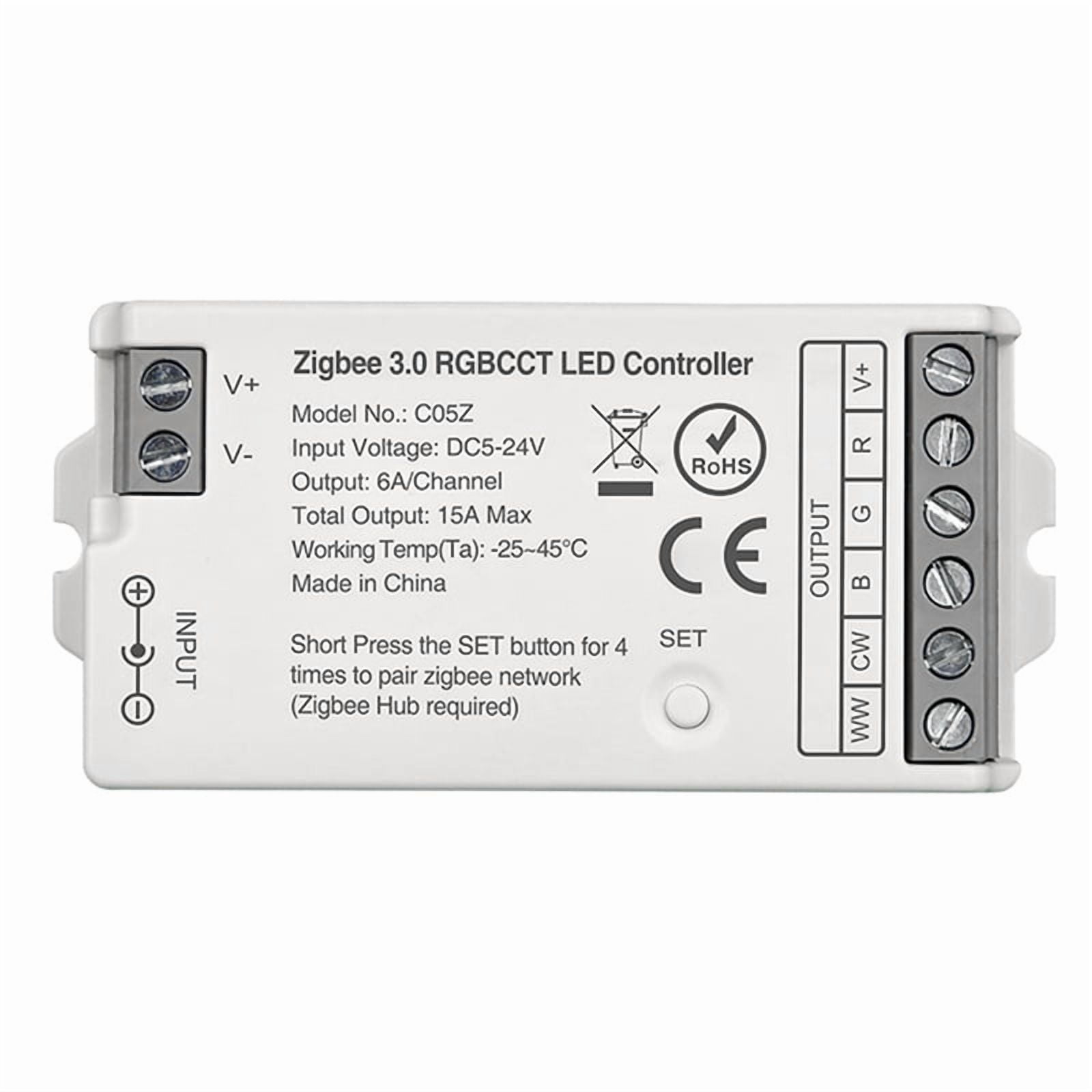 Tuya Zigbee 3.0 RGBCCT Controller TUYA Smart Life APP Control Dimmer ...